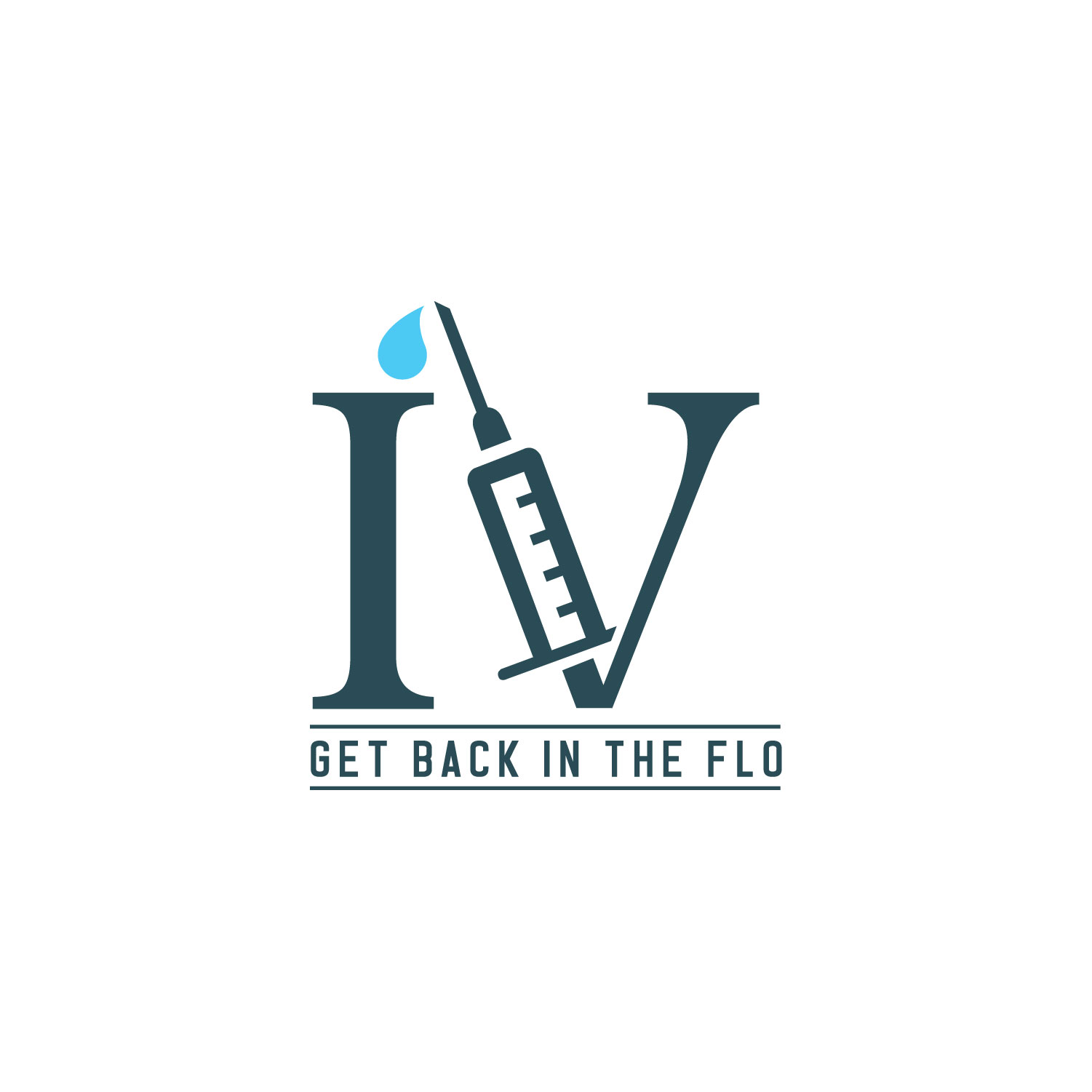 Logo Design for IV, GET BACK IN THE FLO by DesignFriday | Design #32047345