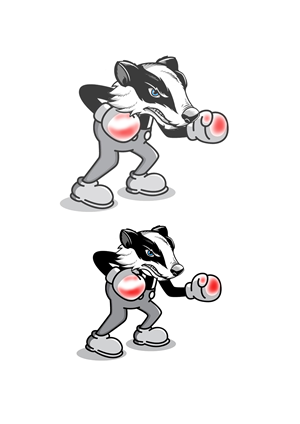 Honey Badger boxing stance tattoo | 6 Tattoo Designs for a business in ...