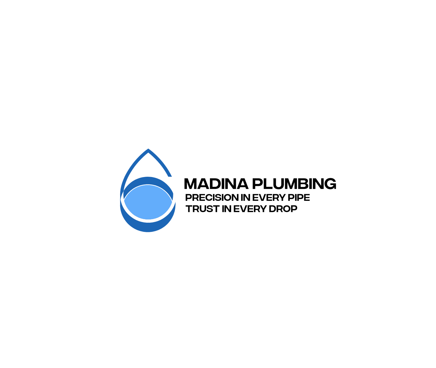 Modern, Professional, Plumbing & Drainage Logo Design for Madina ...