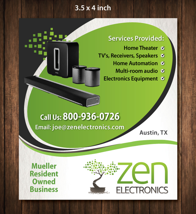 Elegant, Feminine, Electronics Advertisement Design for Zen Electronics ...