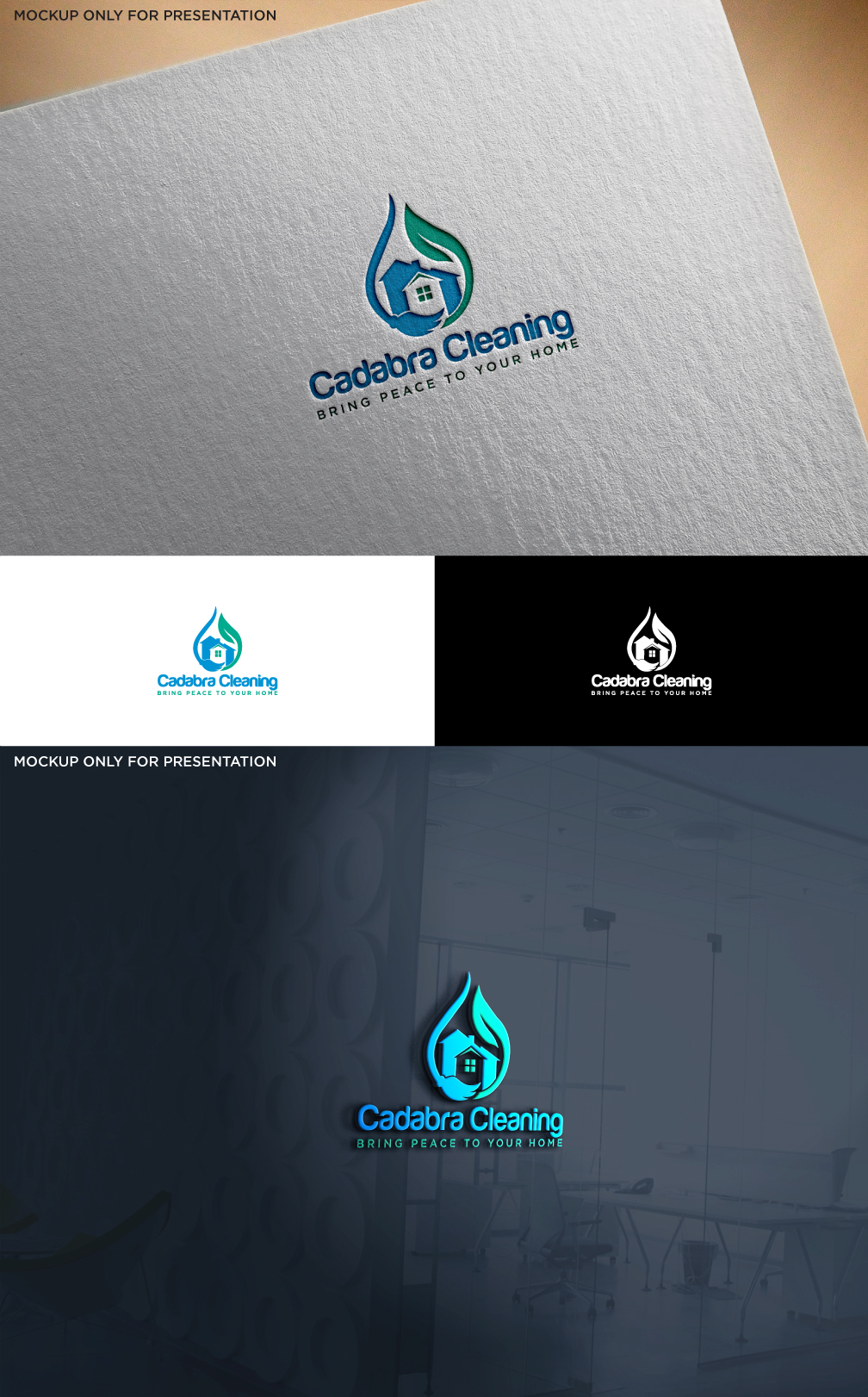 Modern, Professional, Home & Business Cleaning Logo Design for Primary ...