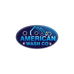 American Wash Co. "American" style logo for a pressure wash type of ...