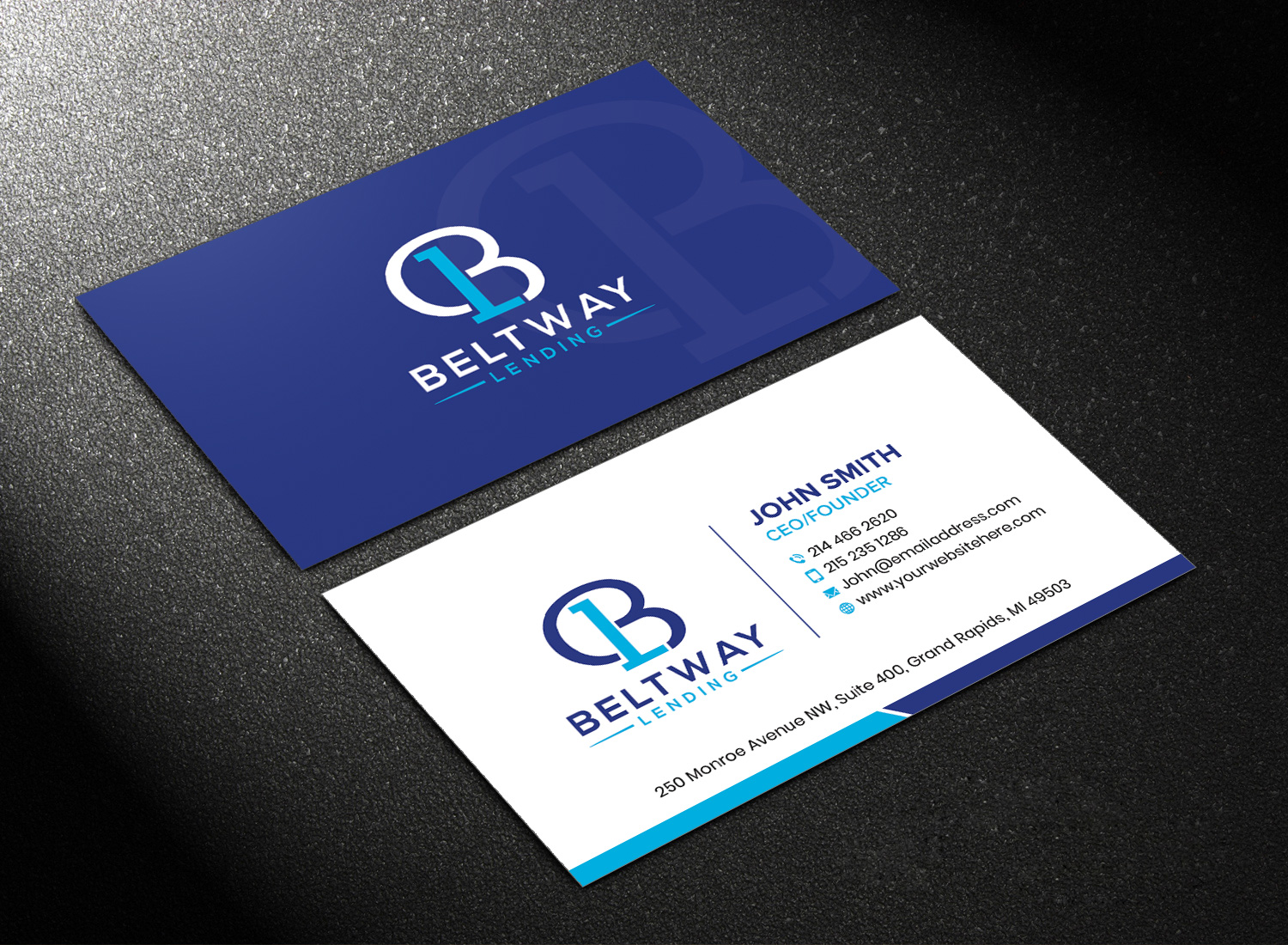 Bold, Serious, Finance / Lending Business Card Design for a Company by ...