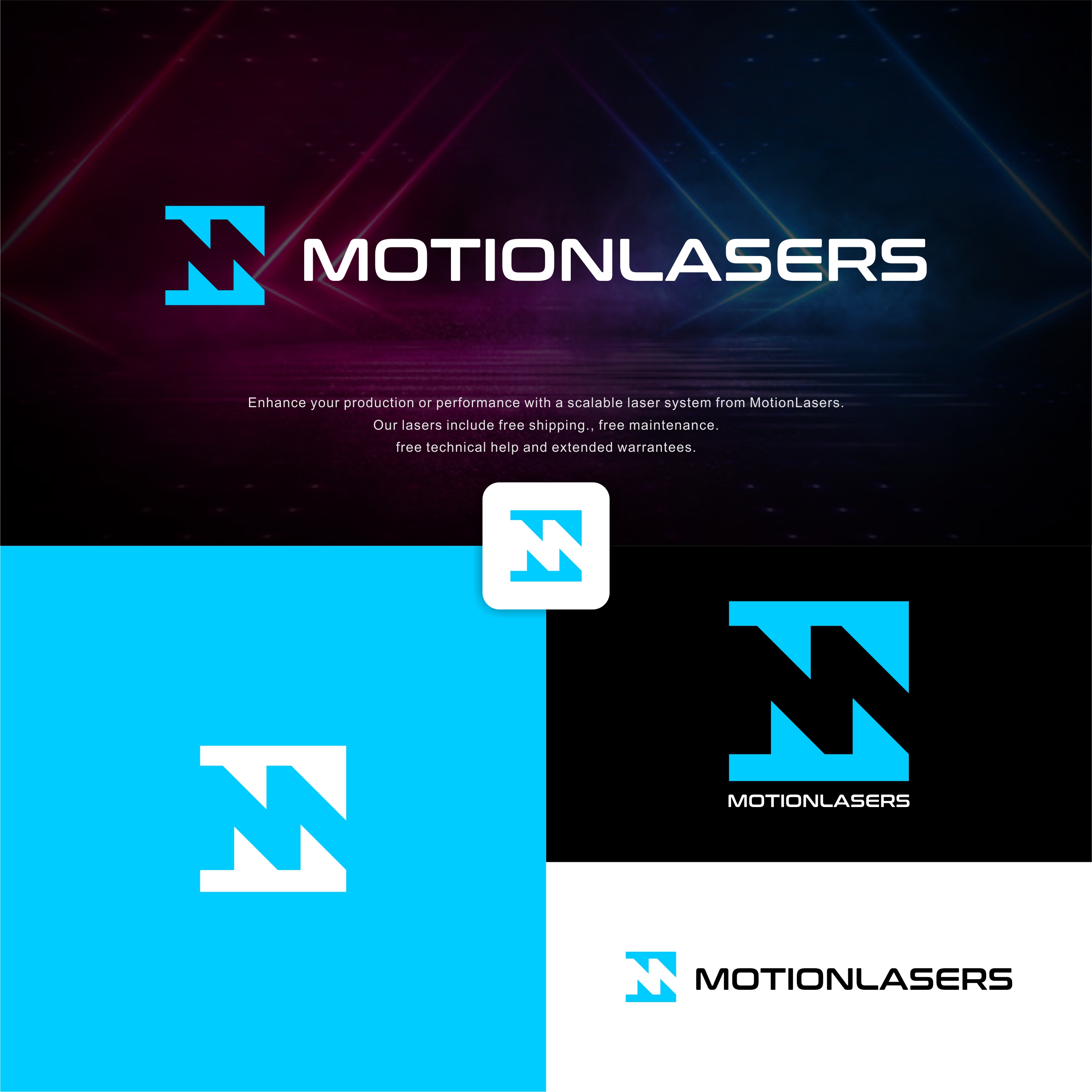 Serious, Professional, Nightlife, nightclub, concert, entertainment Logo Design for MOTIONLASERS ...