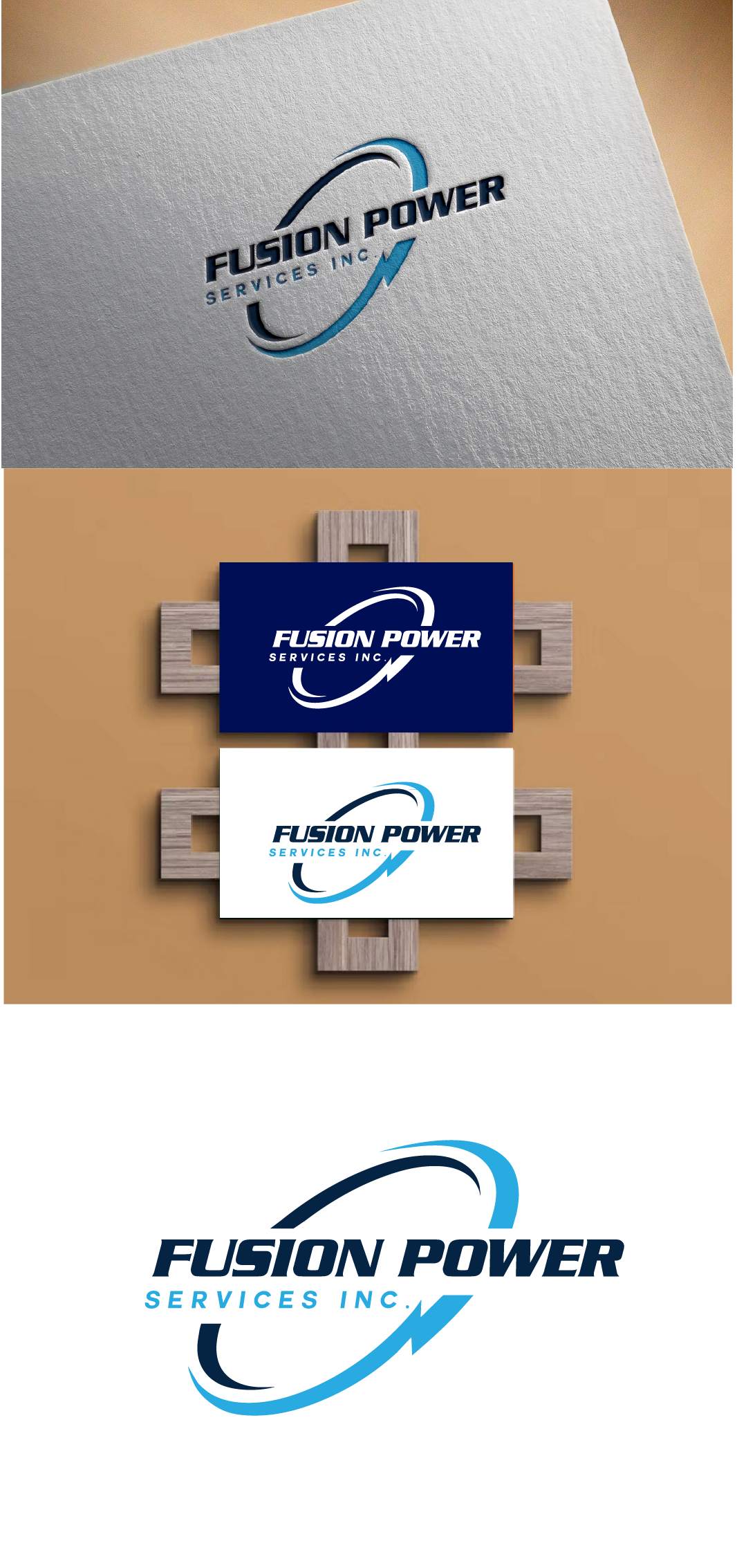 Logo Design for FUSION POWER SERVICES INC. by Tanha Paradise | Design ...