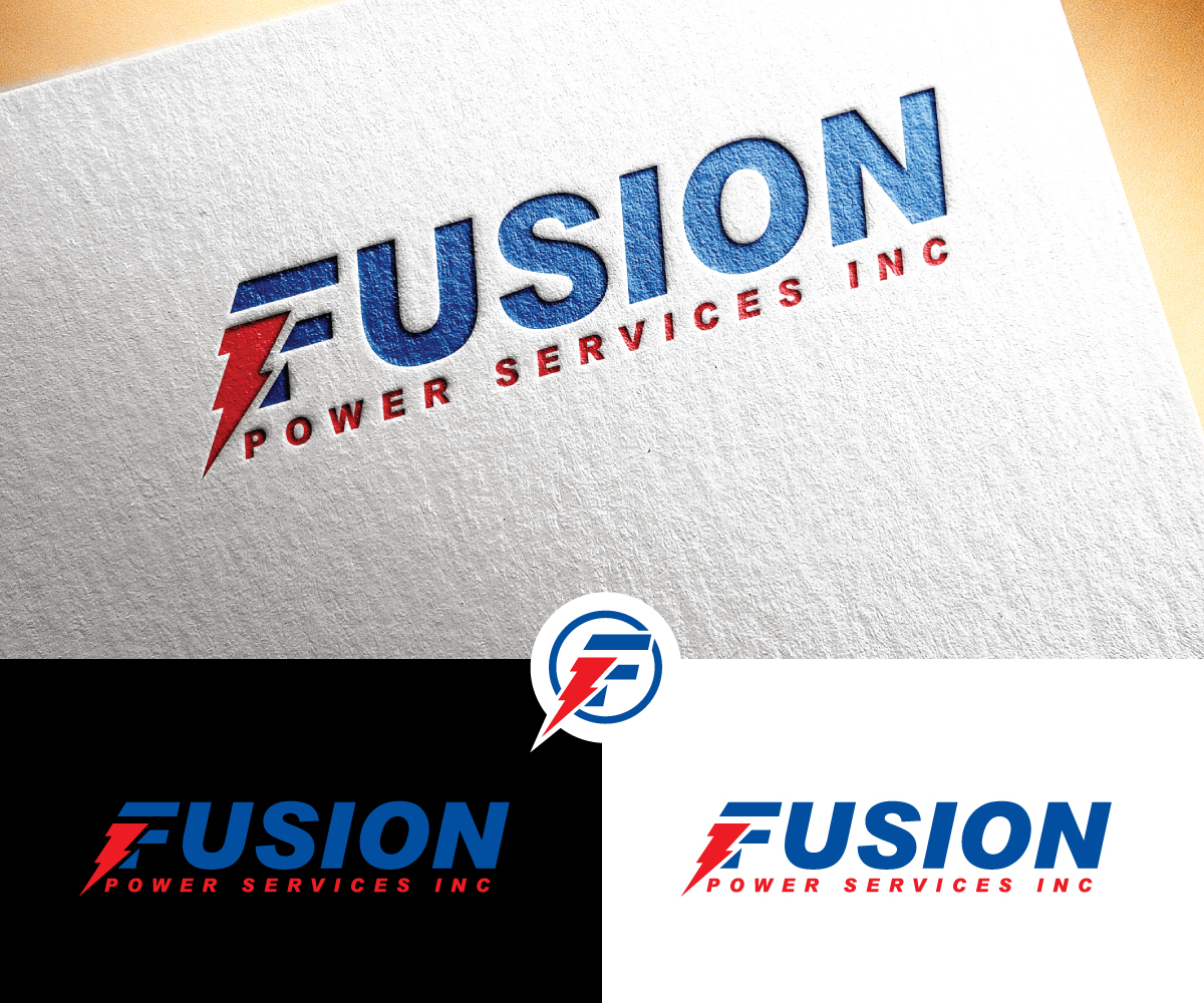 Logo Design for FUSION POWER SERVICES INC. by step forward 2 | Design ...