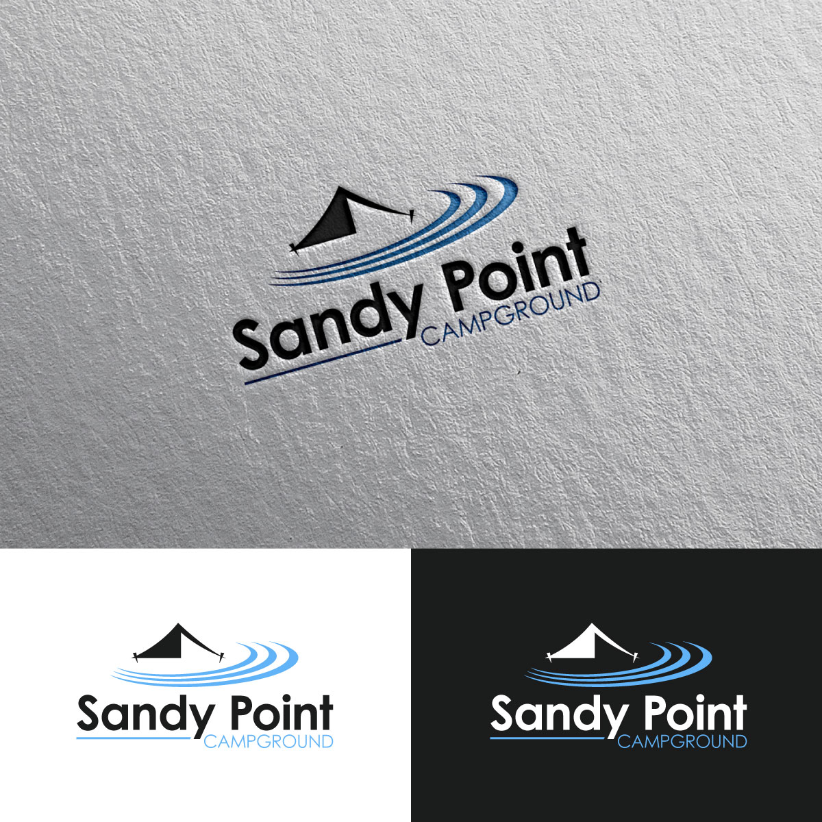Elegant, Playful, Camping Logo Design for Sandy Point Campground by ...