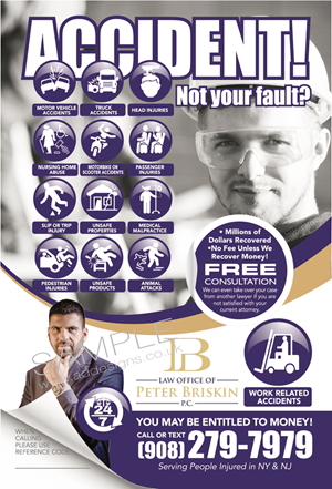 Personal Injury Law Firm Marketing Postcards | 46 Flyer Designs for a ...