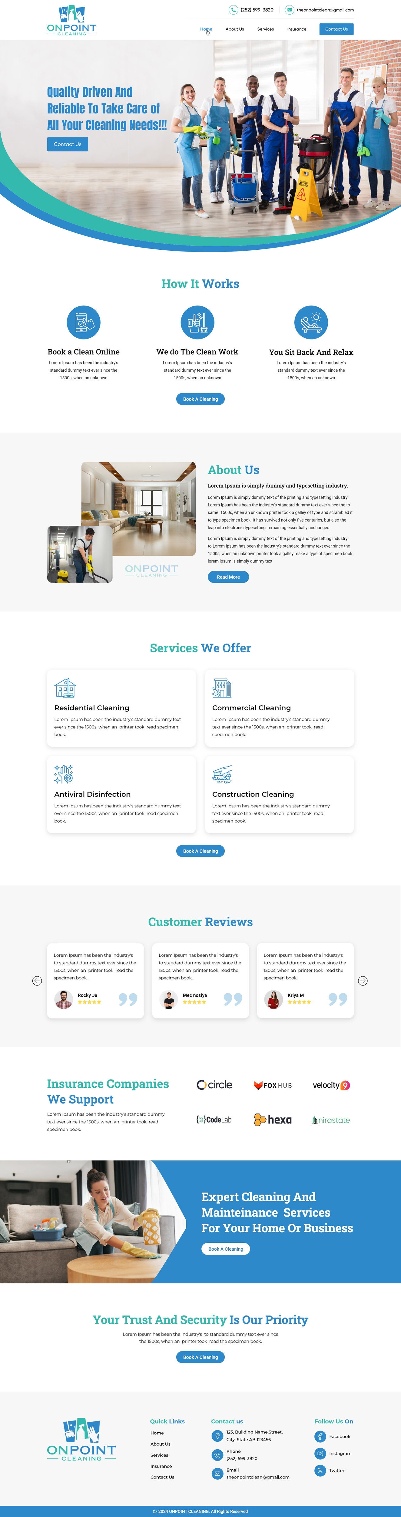 Elegant, Playful, Cleaning Web Design for a Company by Sbss | Design #32109744