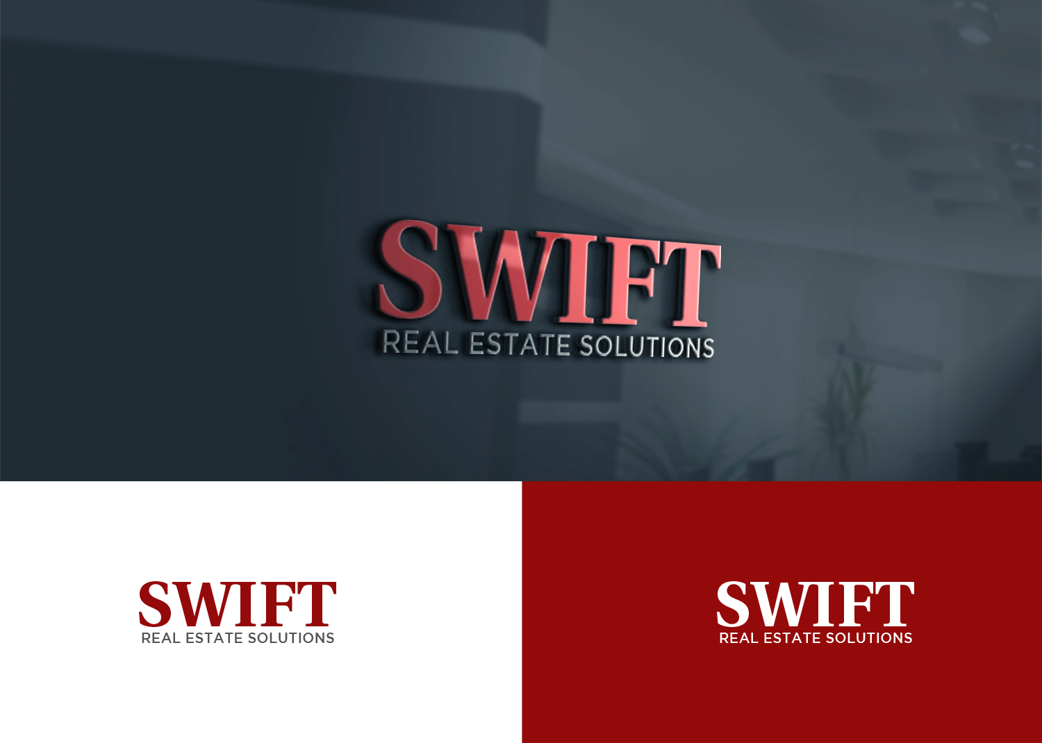 Bold, Serious, Commercial Real Estate Services Logo Design for Swift or ...