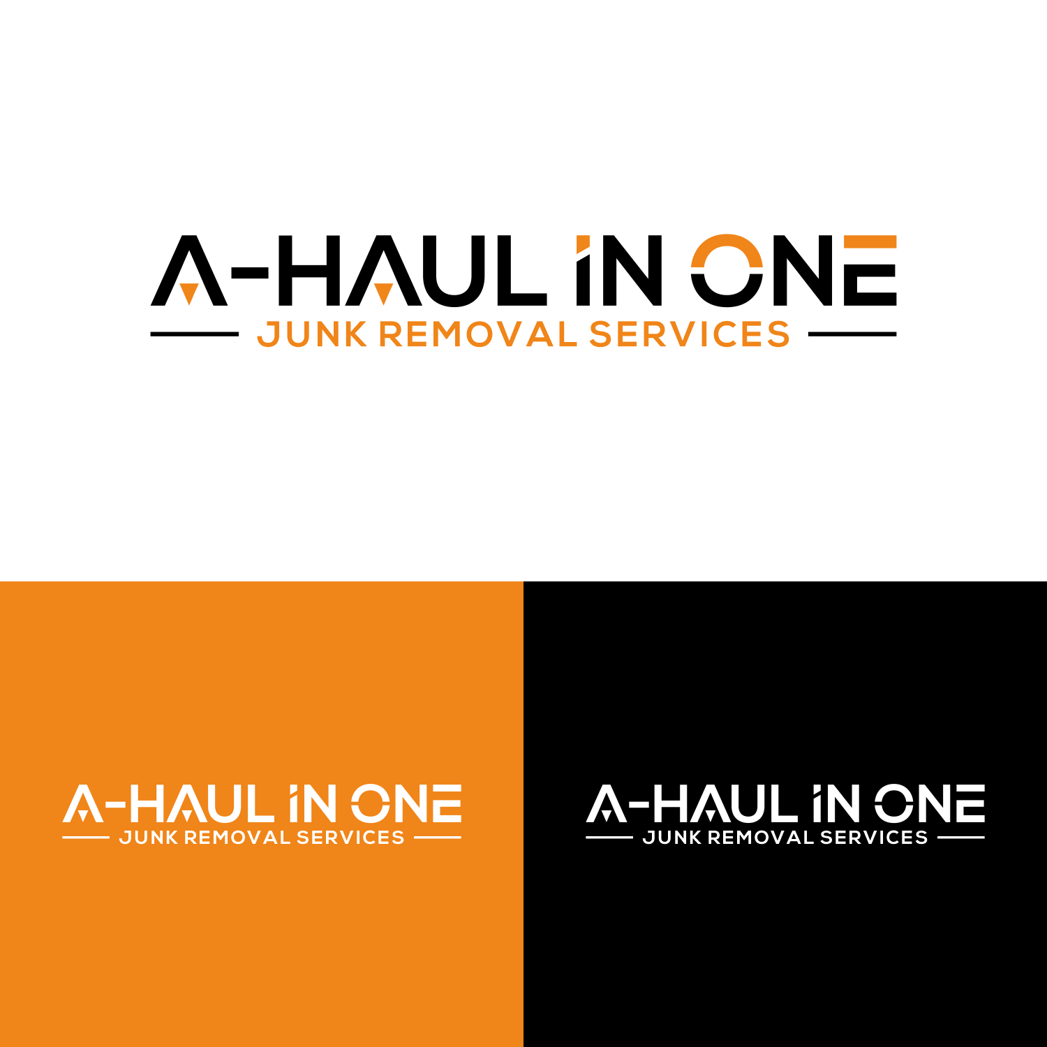 Elegant, Playful Logo Design for All Haul In One Junk Removal Services ...