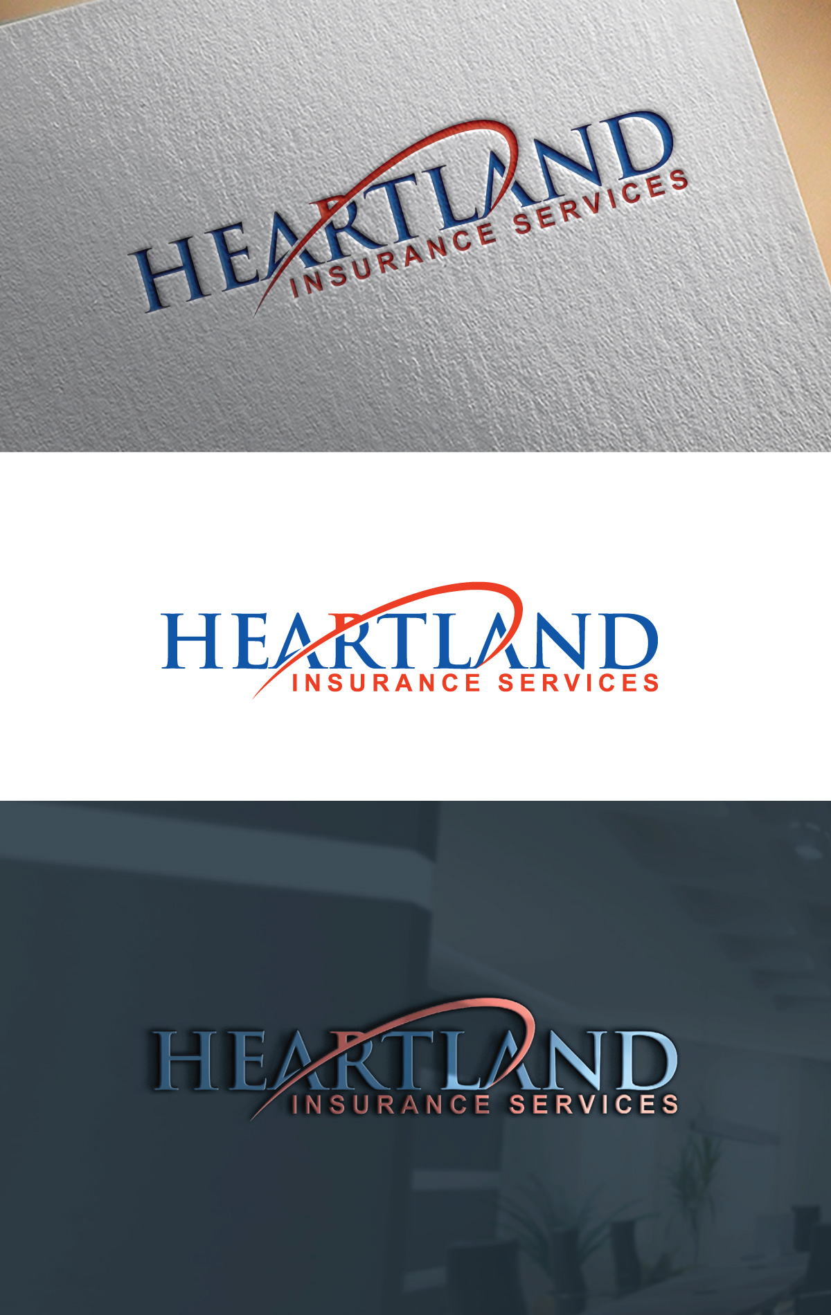 Professional, Bold, Insurance Logo Design for Heartland Insurance ...