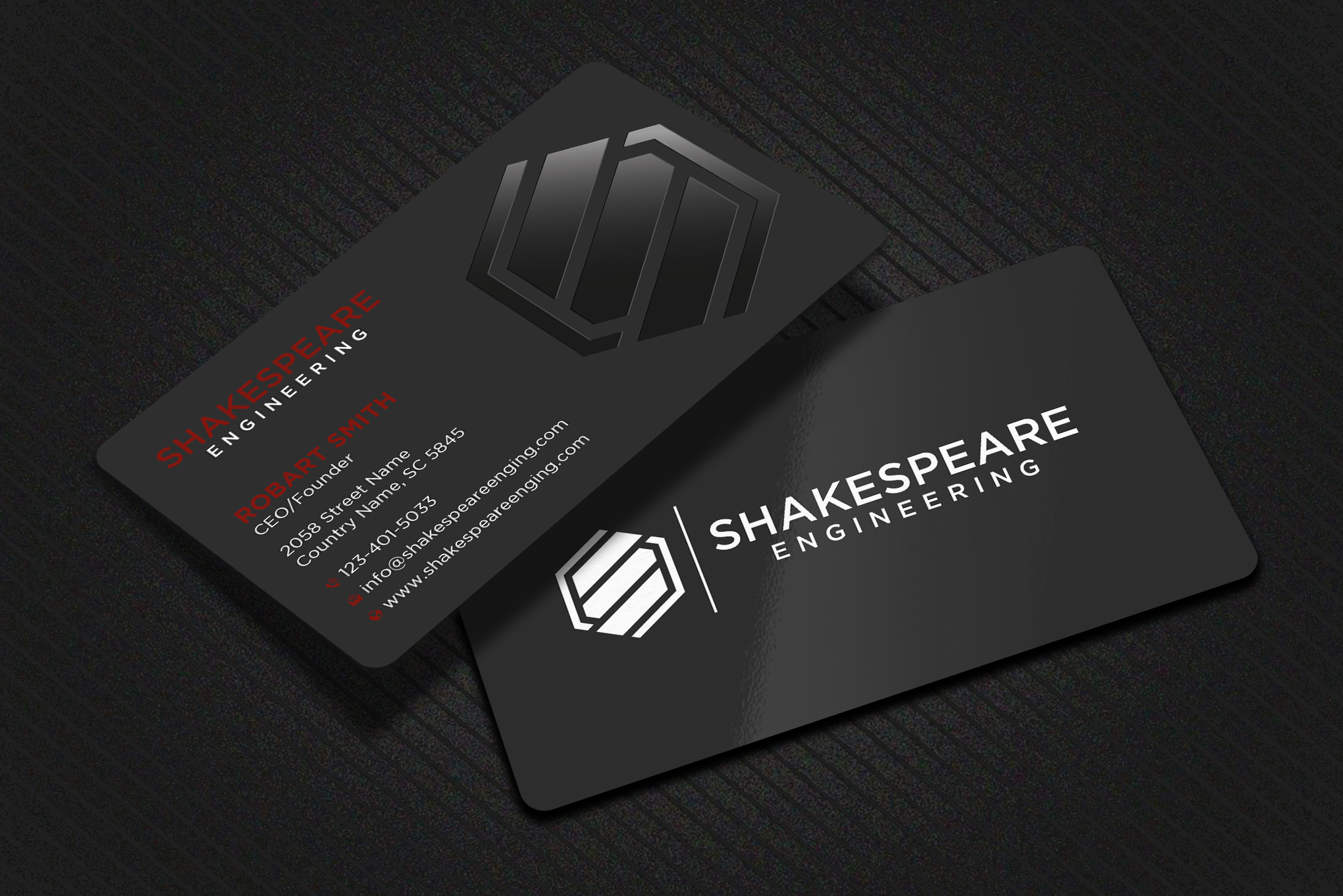 Business Card Design for Shakespeare Engineering by Uttom 2 | Design ...