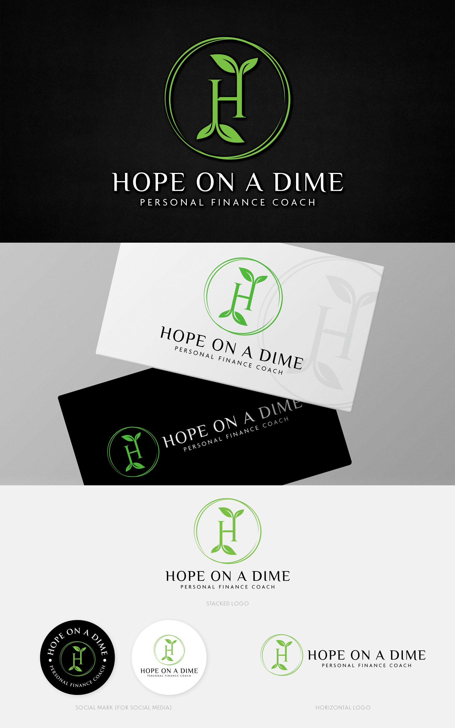 Elegant, Playful, Financial Coaching Logo Design for Hope on a Dime by ...