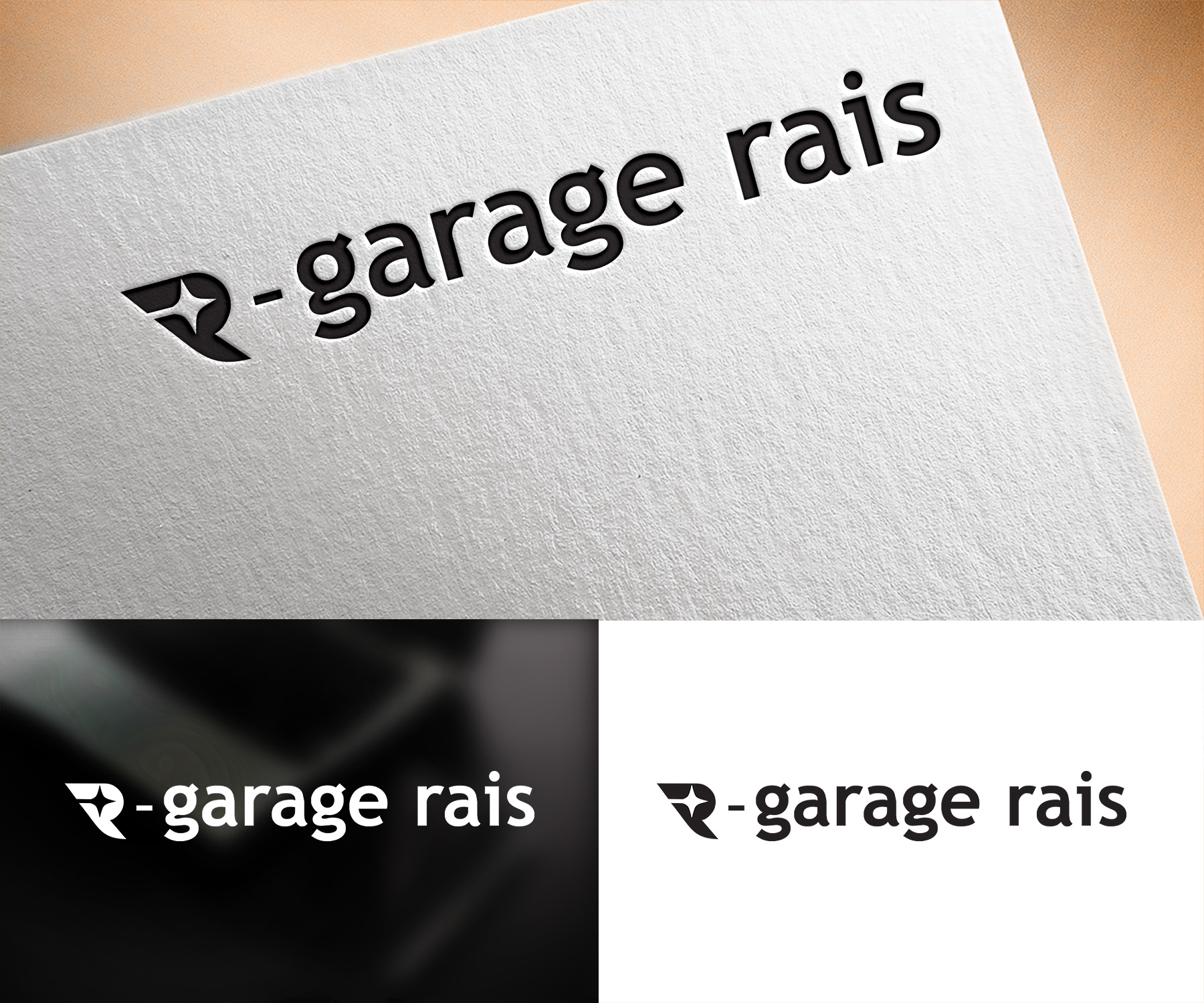 Logo Design for r - garage rais by Vishak vasu | Design #32121474
