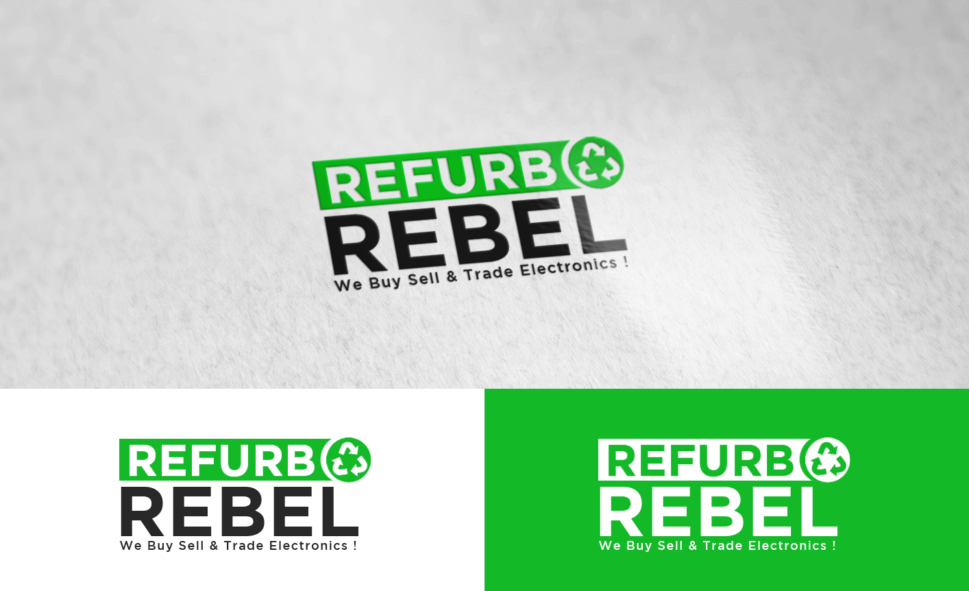 Personable, Bold, Trade in pre-owned Technology Logo Design for Refurb ...