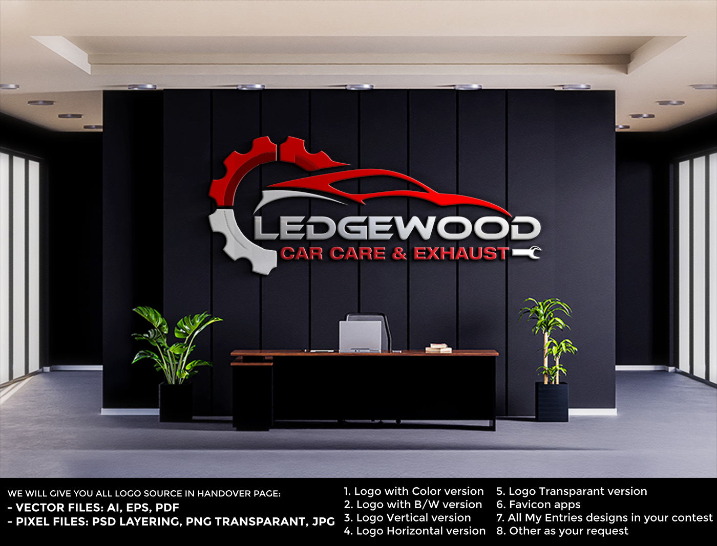 Elegant, Playful, Vehicle repair Logo Design for Ledgewood Car Care ...