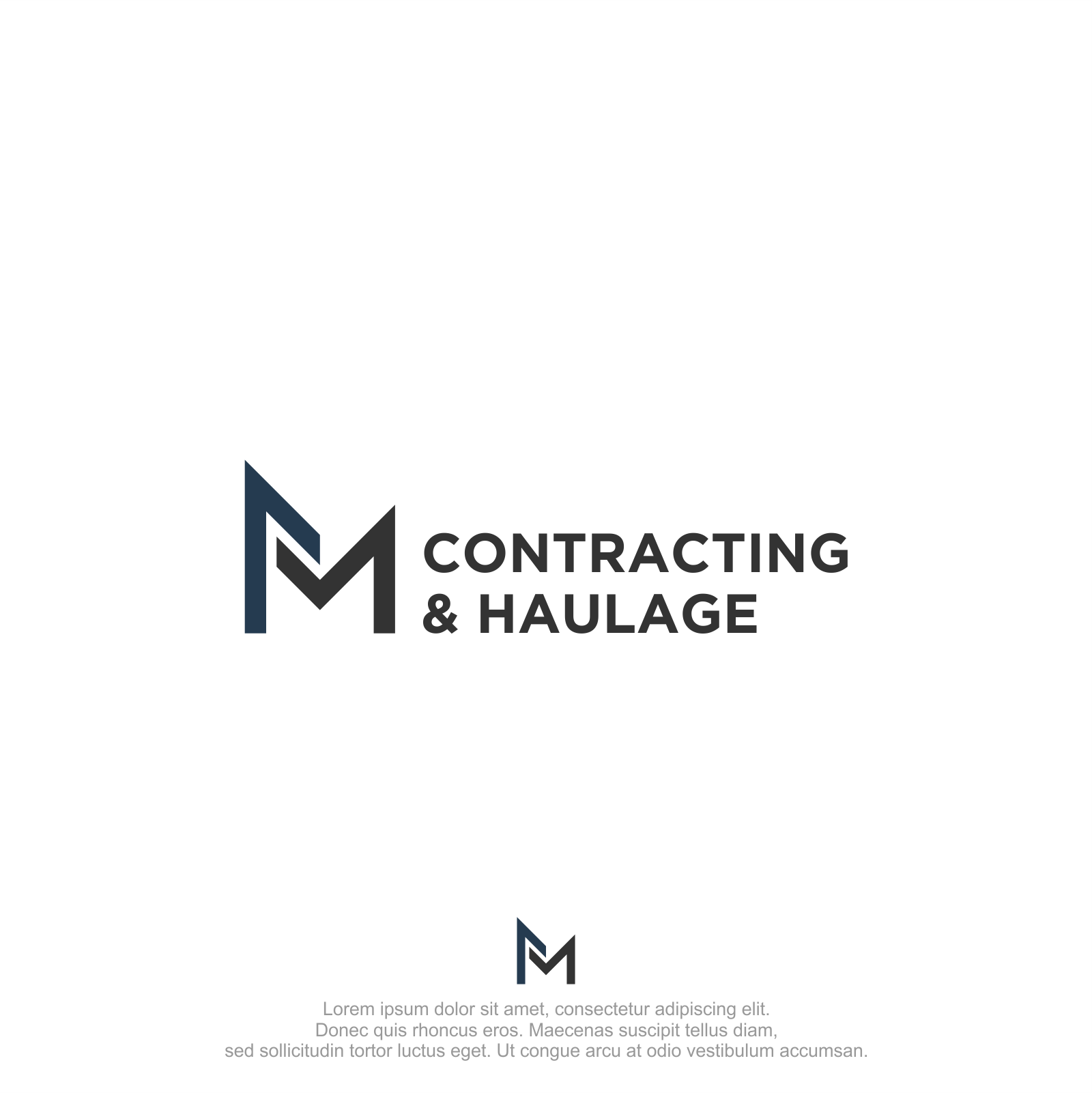 Logo Design for RM Contracting & Haulage by M.Syaiful Huda | Design ...