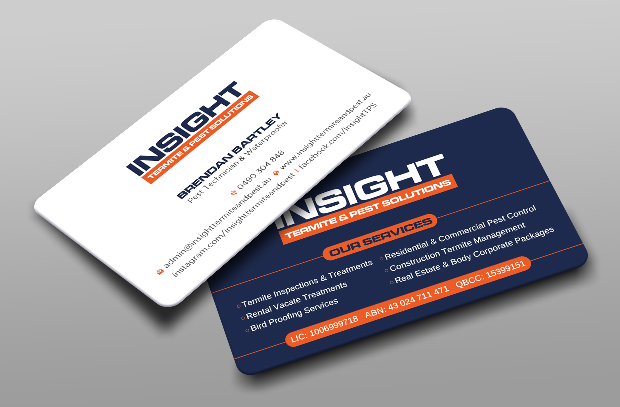 Business Card Design for Insight Termite & Pest Solutions by Uttom 2 | Design #32143622