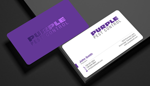 Purple Pest Control Business Cards | 98 Business Card Designs for a ...