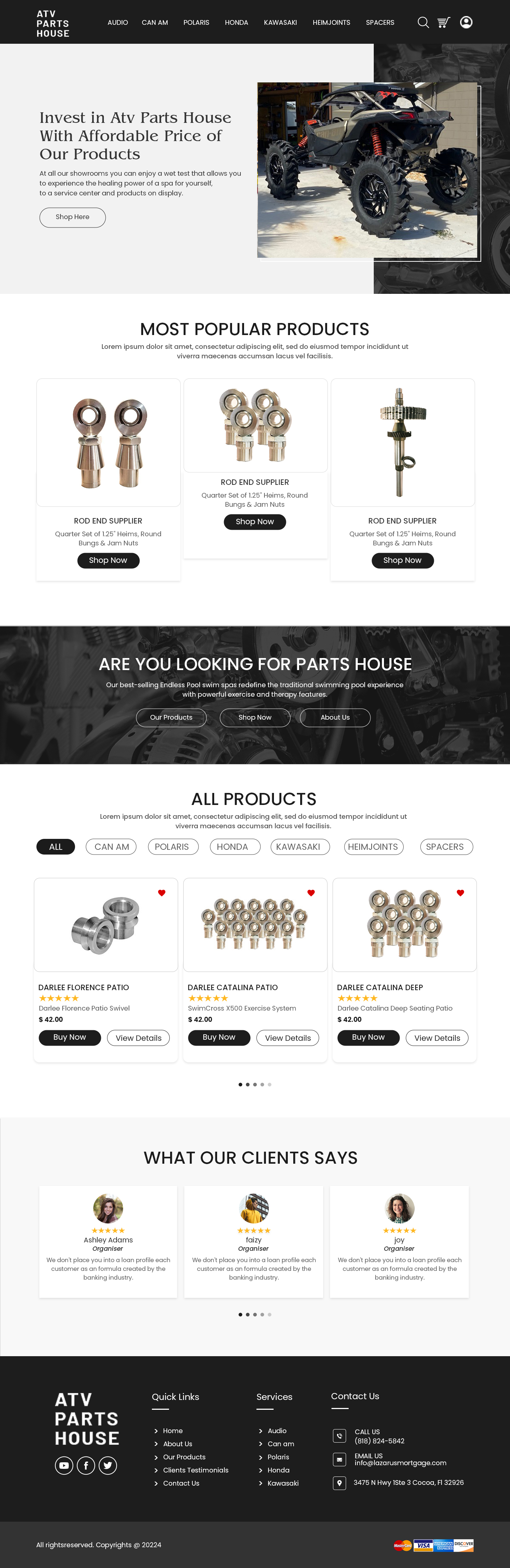 Elegant, Playful, Side X side, ATV Offroad Web Design for a Company by ...