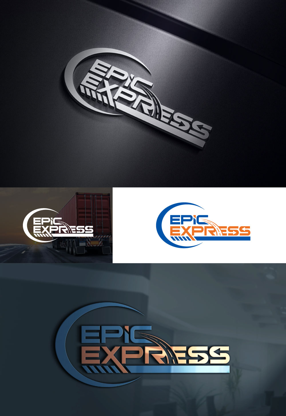 Bold, Serious, LOGISTICS, FREIGHT, TRUCKING Logo Design for EPIC ...