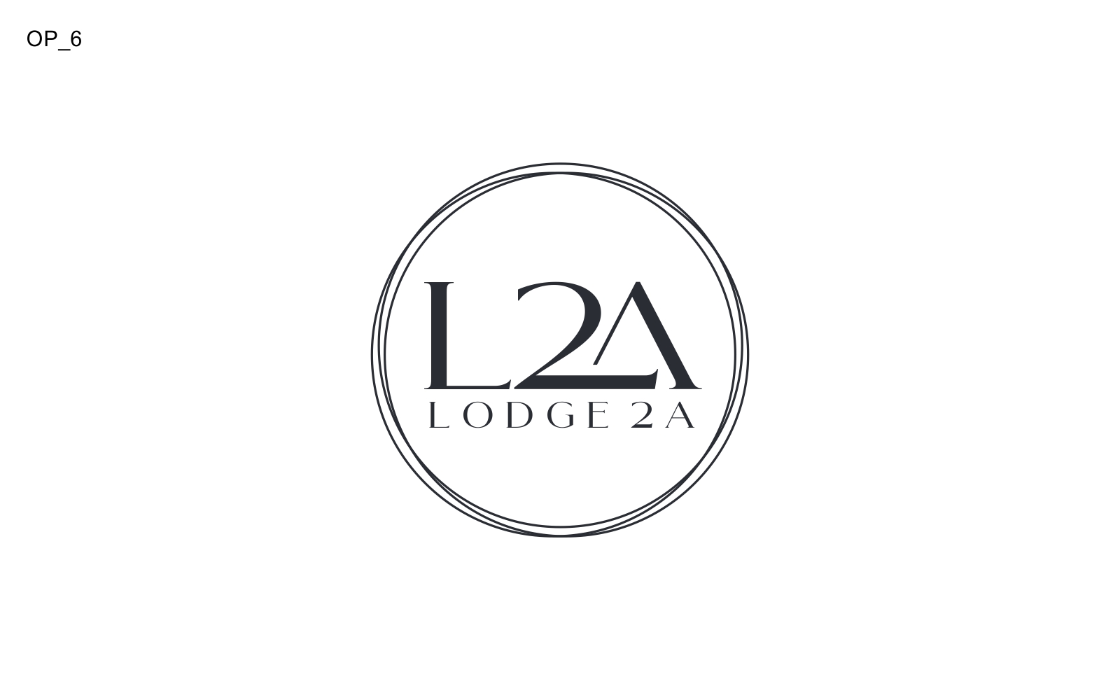 Logo Design for Either Lodge 2A or L2A by Apple Dsigner | Design #32232821