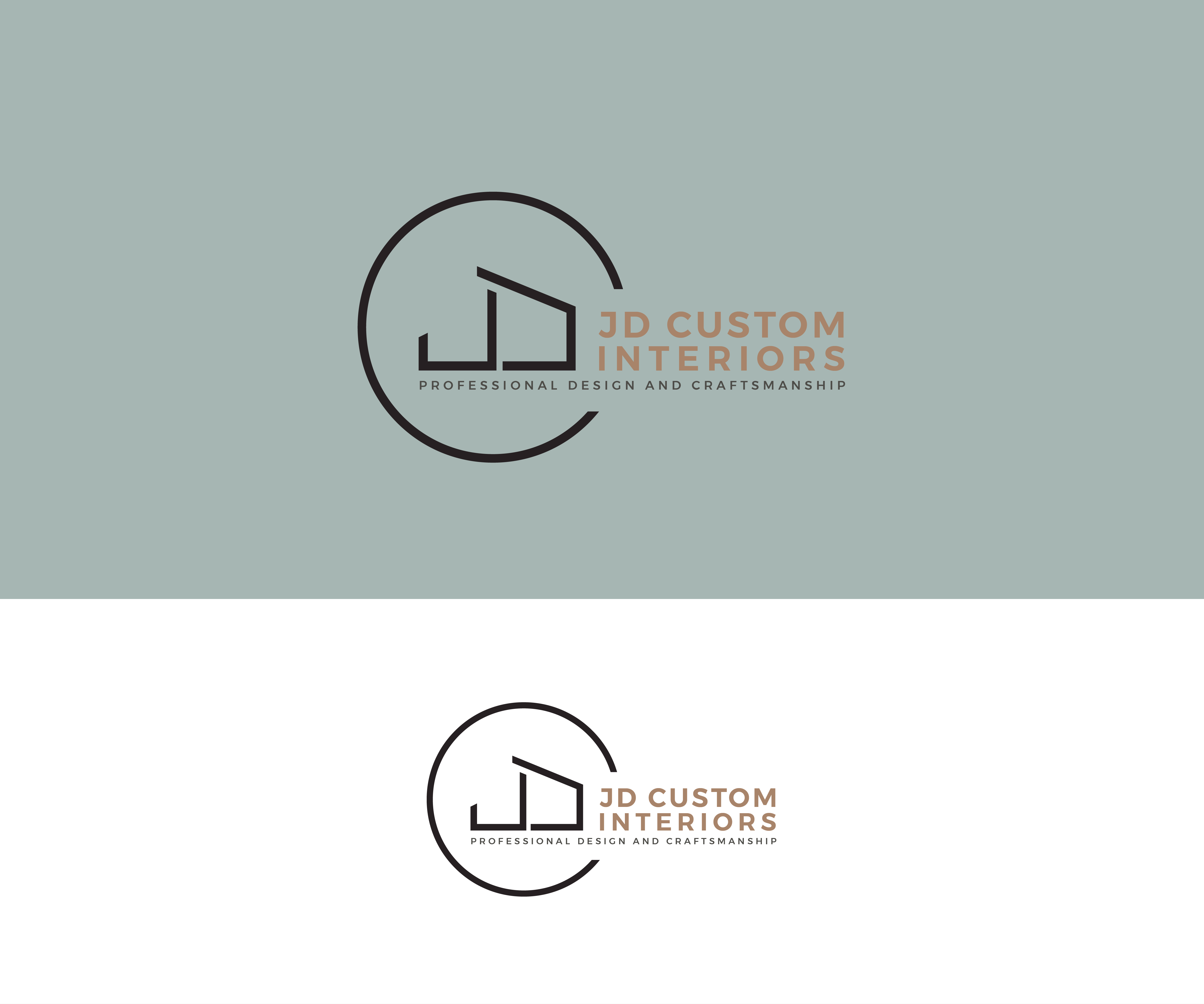 Upmarket, Modern, Interior Design and remodeling Logo Design for JD Custom Interiors ...