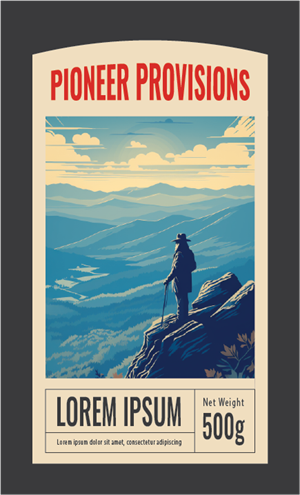 Pioneer Provisions Packaging Design | 43 Packaging Designs for a ...
