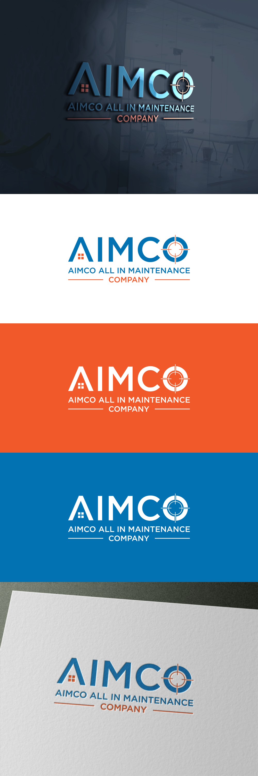 Masculine, Modern, Construction / Maintenance Logo Design for AIMCO All ...