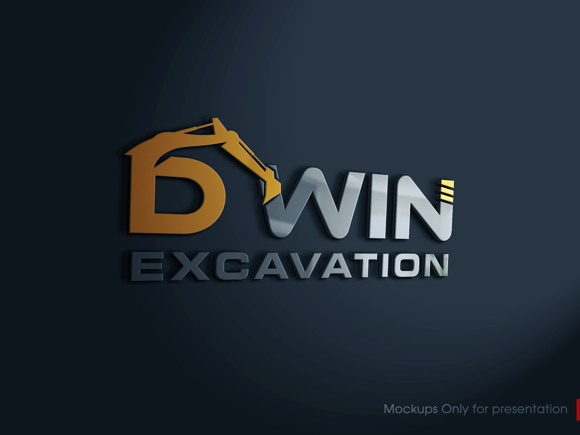 Logo Design for D WIN EXCAVATION by Mono.co | Design #32196567