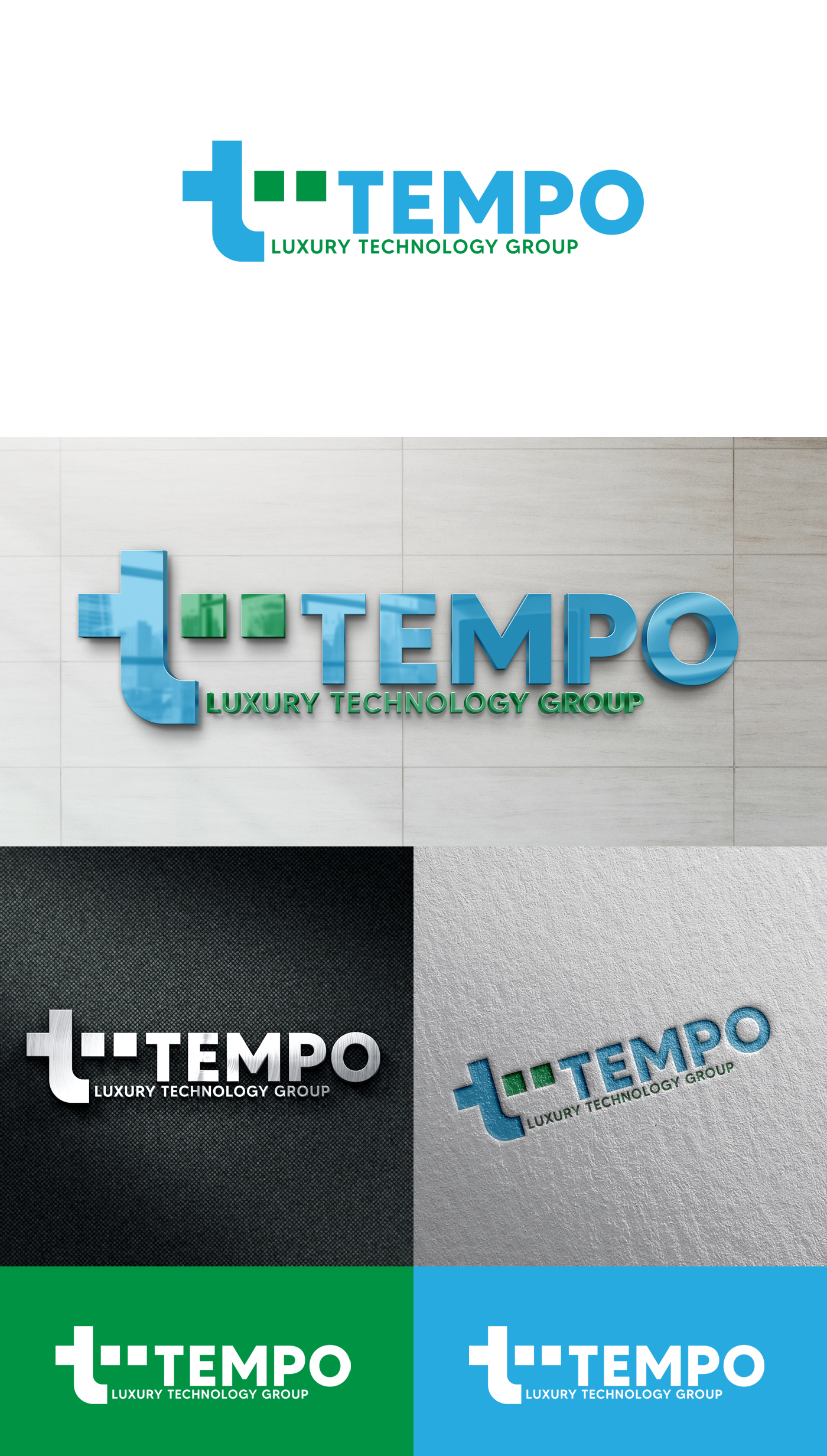 Logo Design for Tempo Luxury Technology Group by MarvinStudio | Design ...
