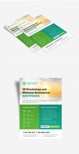 Assessment Flyer | 25 Flyer Designs for SA Psychology & Wellness