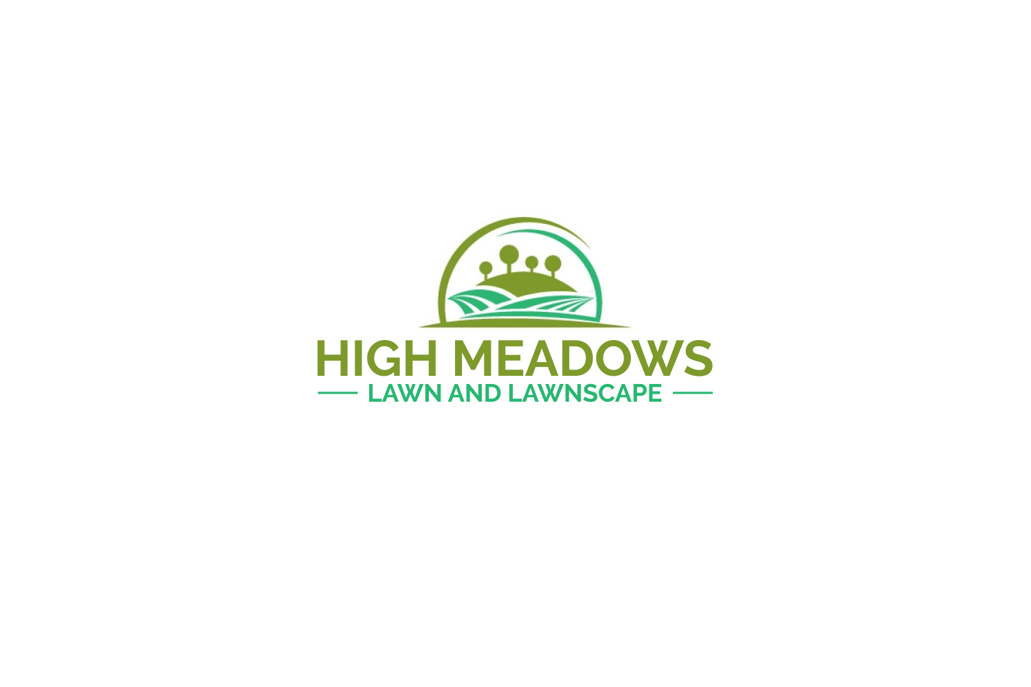 Logo Design for High Meadows Lawn and Lawnscape by Mira Creative ...