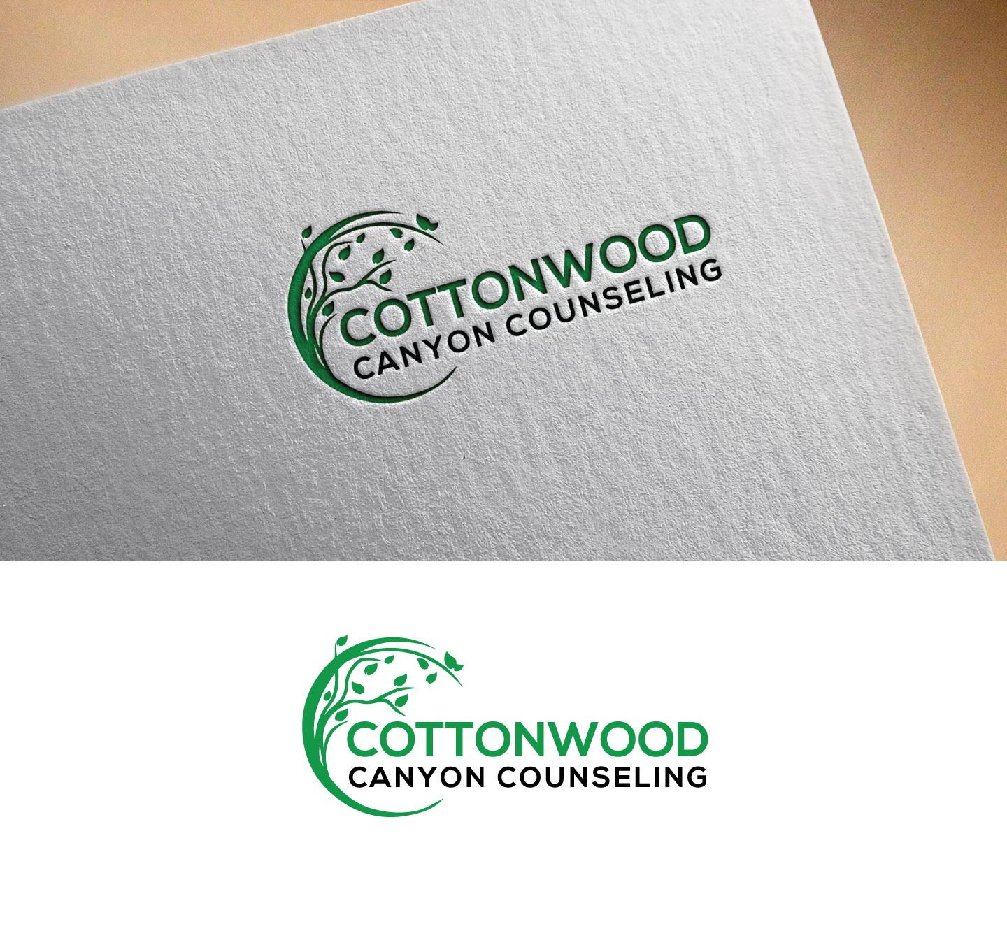 Elegant, Playful Logo Design for Cottonwood Canyon Counseling by ...