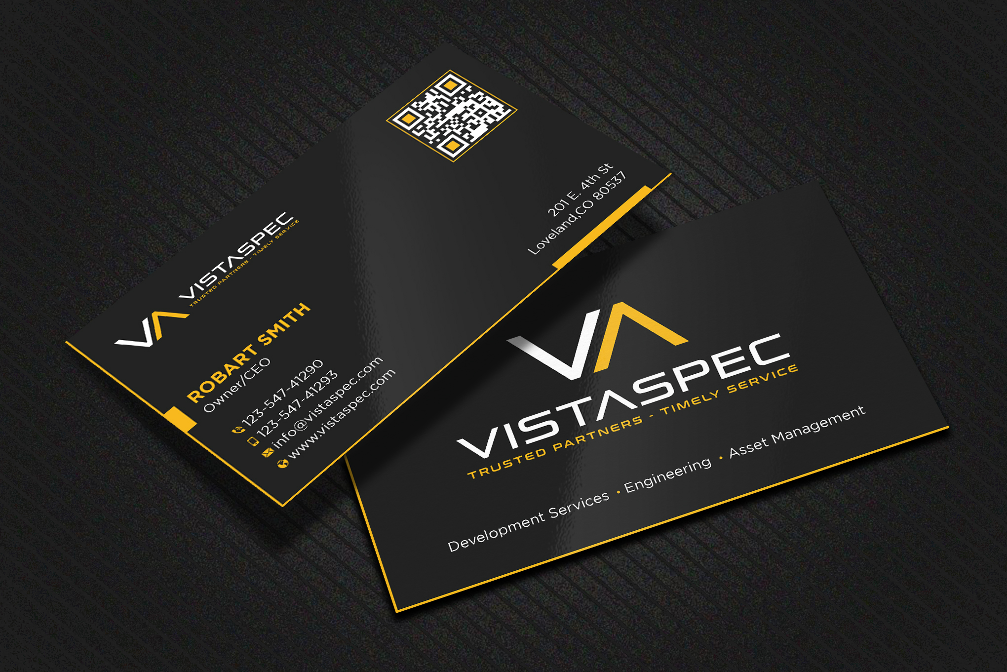 Serious, Elegant, Construction, engineering, development, architecture Business Card Design for ...