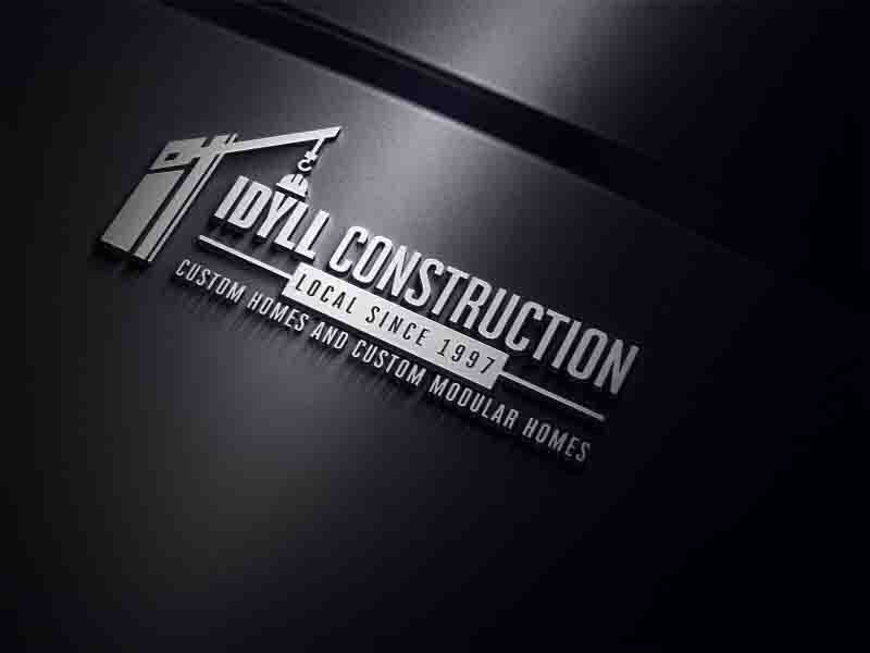 Logo Design for Idyll Construction, Local since 1997, Custom Homes and ...