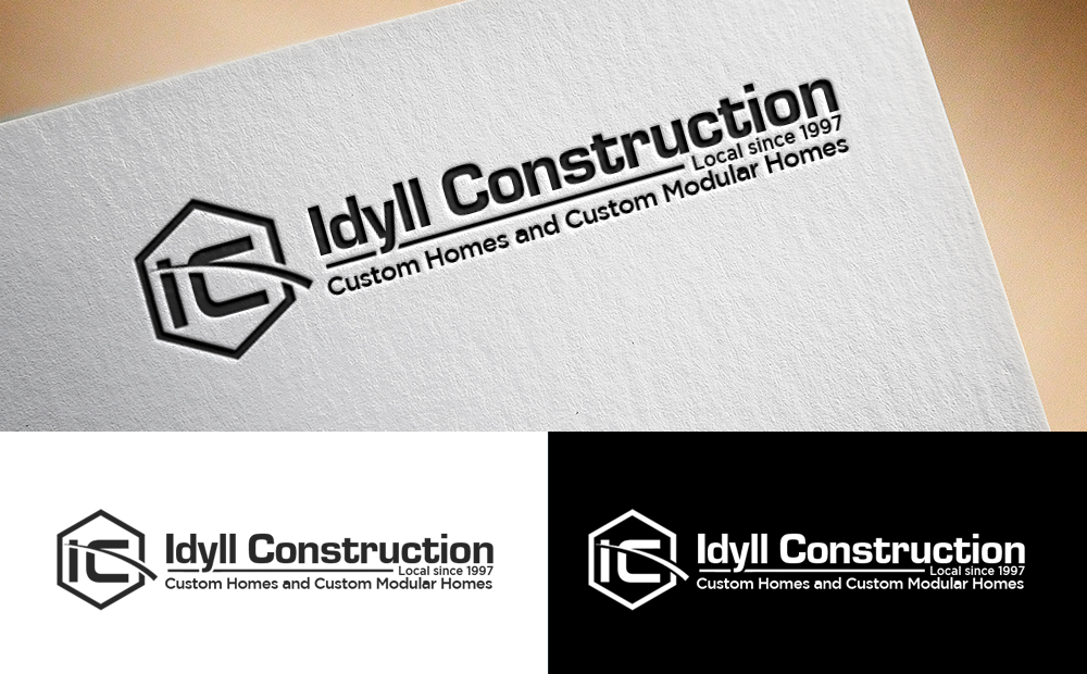 Logo Design for Idyll Construction, Local since 1997, Custom Homes and ...