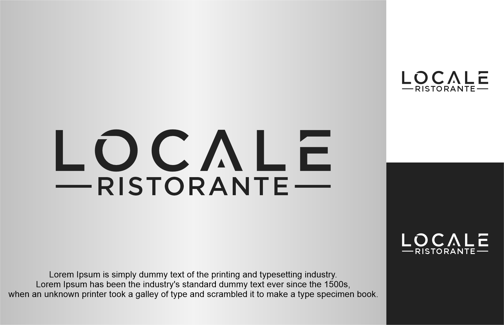 Modern, Upmarket, Restautant business Logo Design for LOCALE RISTORANTE ...