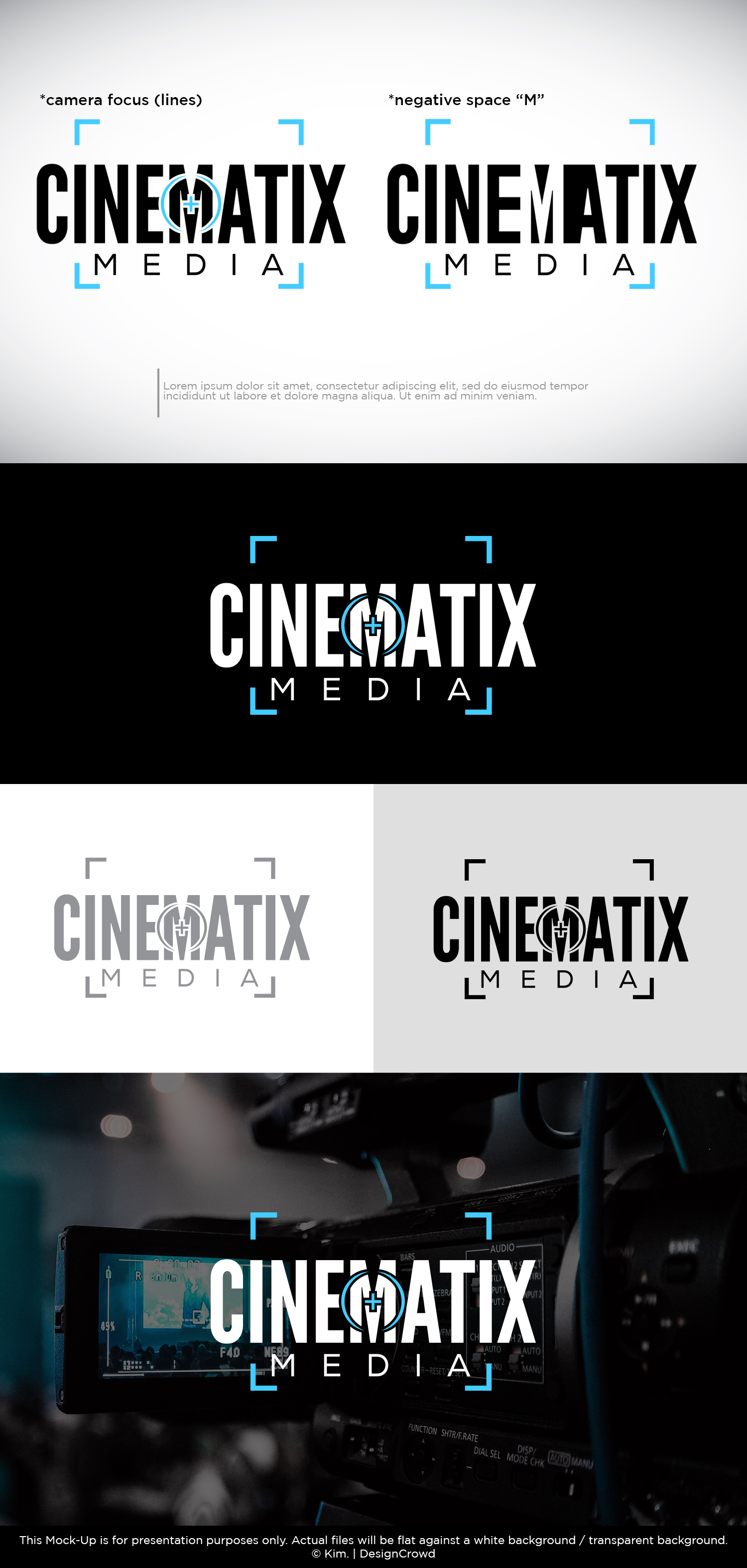 Serious, Conservative, Video Production Logo Design for Cinematix Media ...
