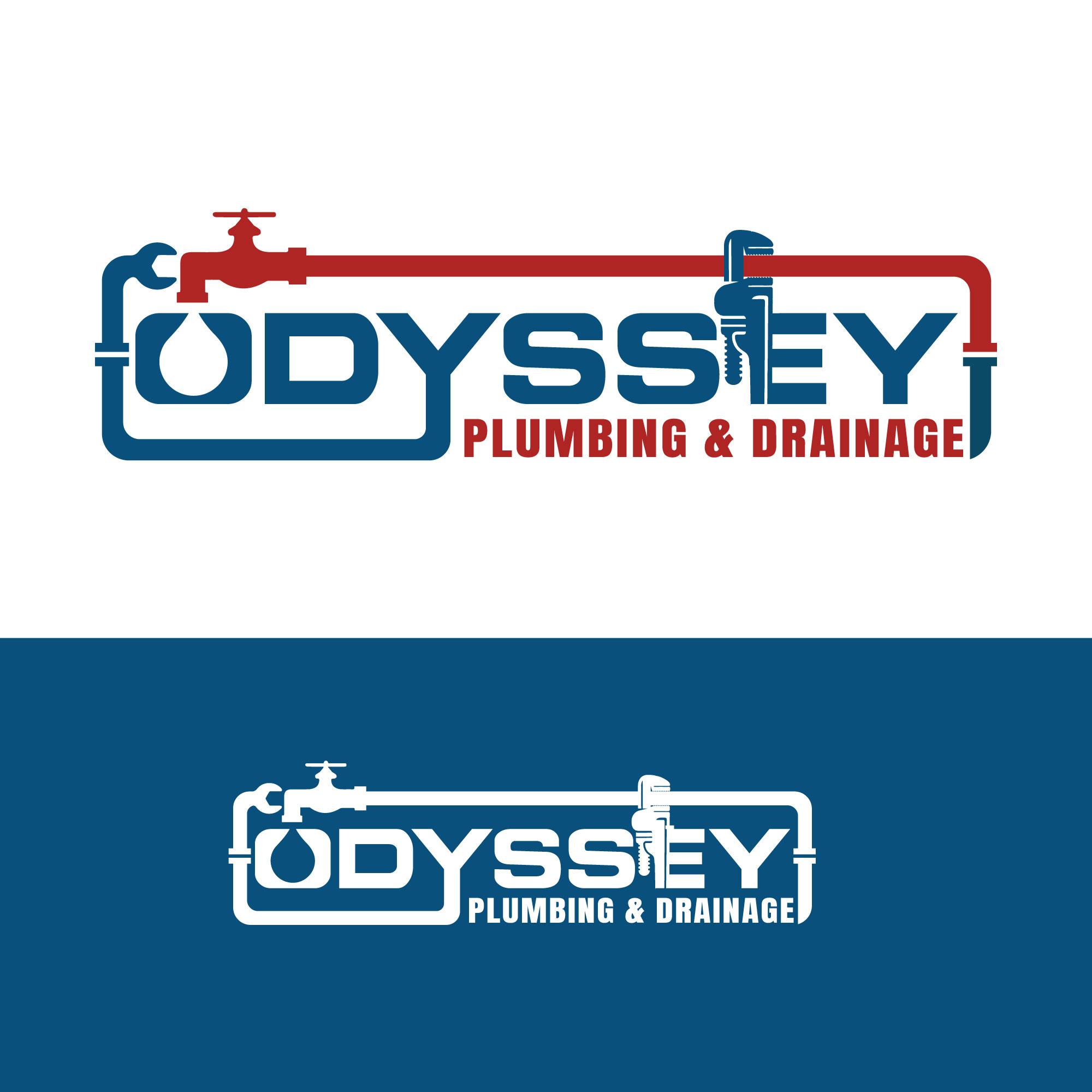 Logo Design for ODYSSEY PLUMBING & DRAINAGE by MD ROKON UDDIN | Design ...