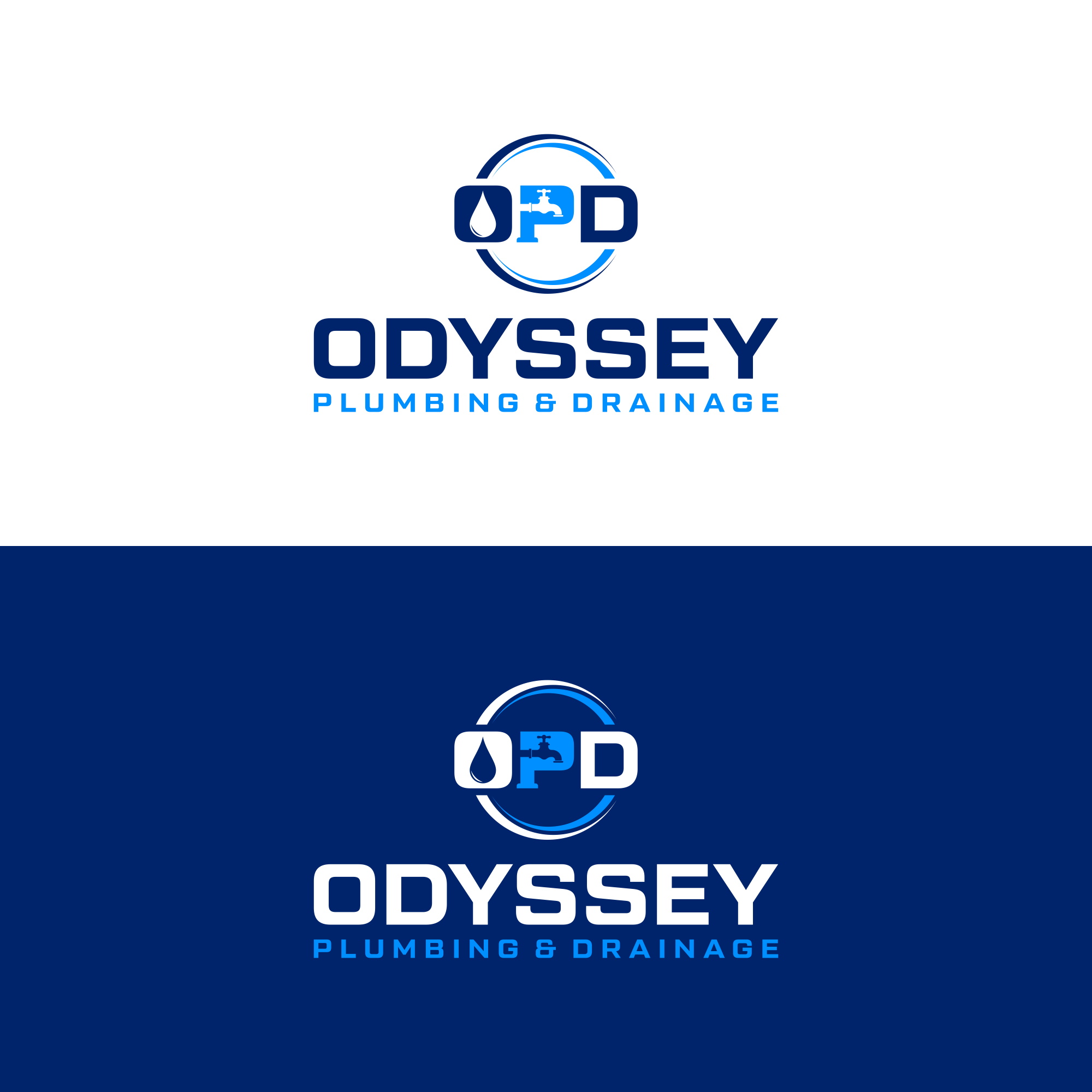 Logo Design for ODYSSEY PLUMBING & DRAINAGE by PuhSepuh | Design #32246051