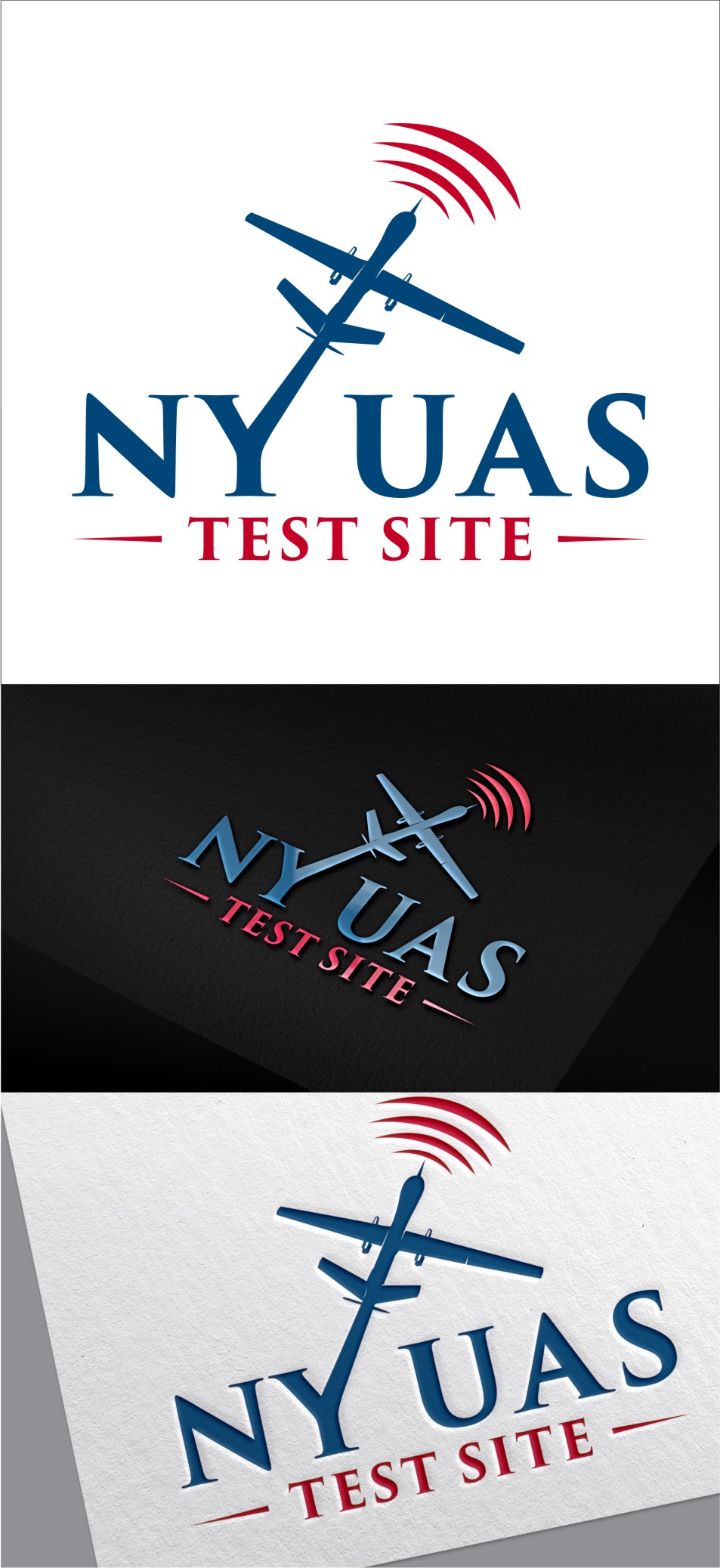 Bold, Serious Logo Design for New York UAS Test Site or NY UAS Test ...