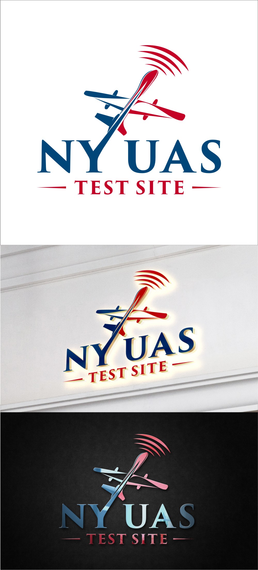 Bold, Serious Logo Design for New York UAS Test Site or NY UAS Test ...