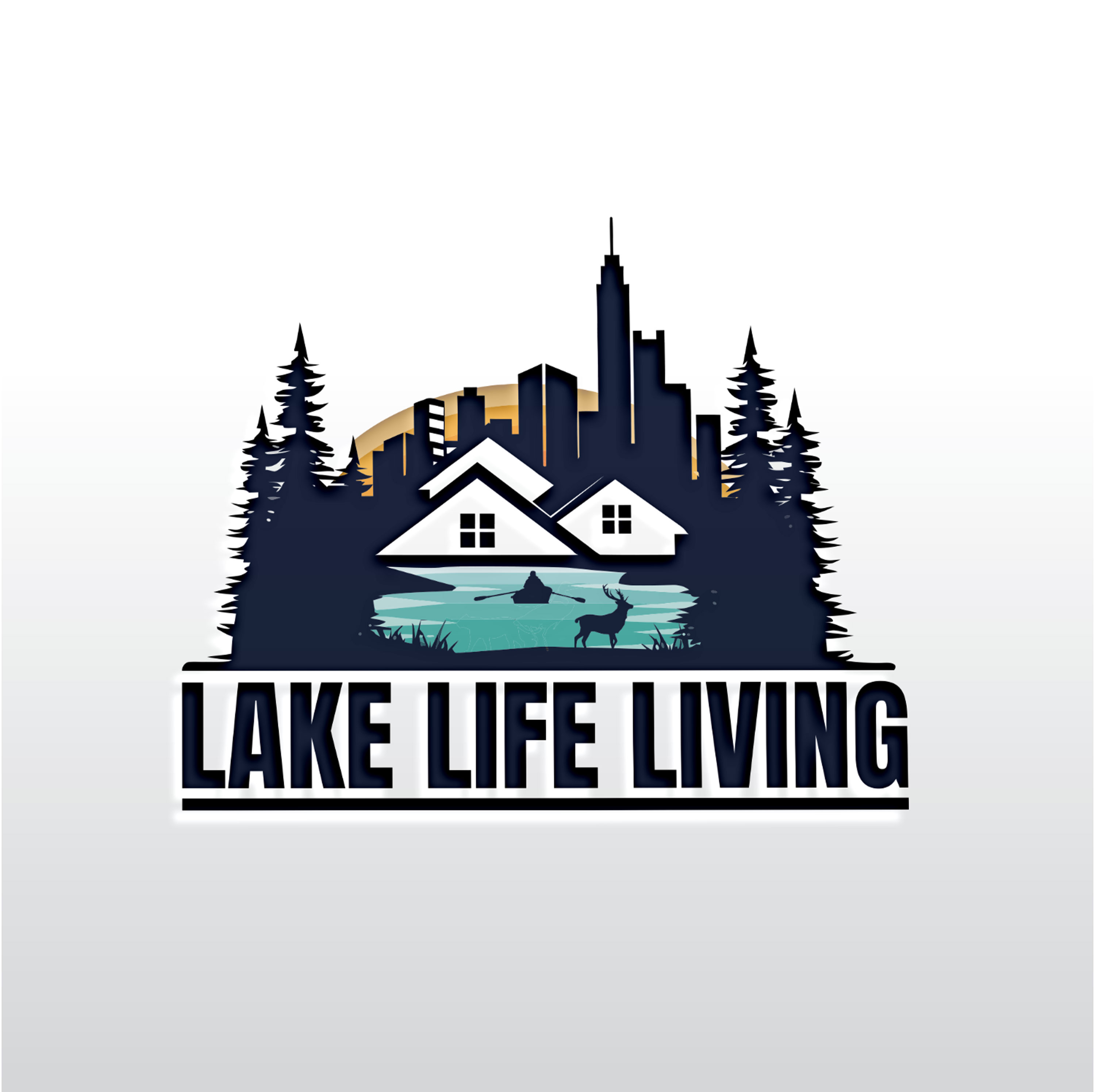 Elegant, Playful, Real Estate Logo Design for Lake Life Living by MD ROKON UDDIN | Design #32269660