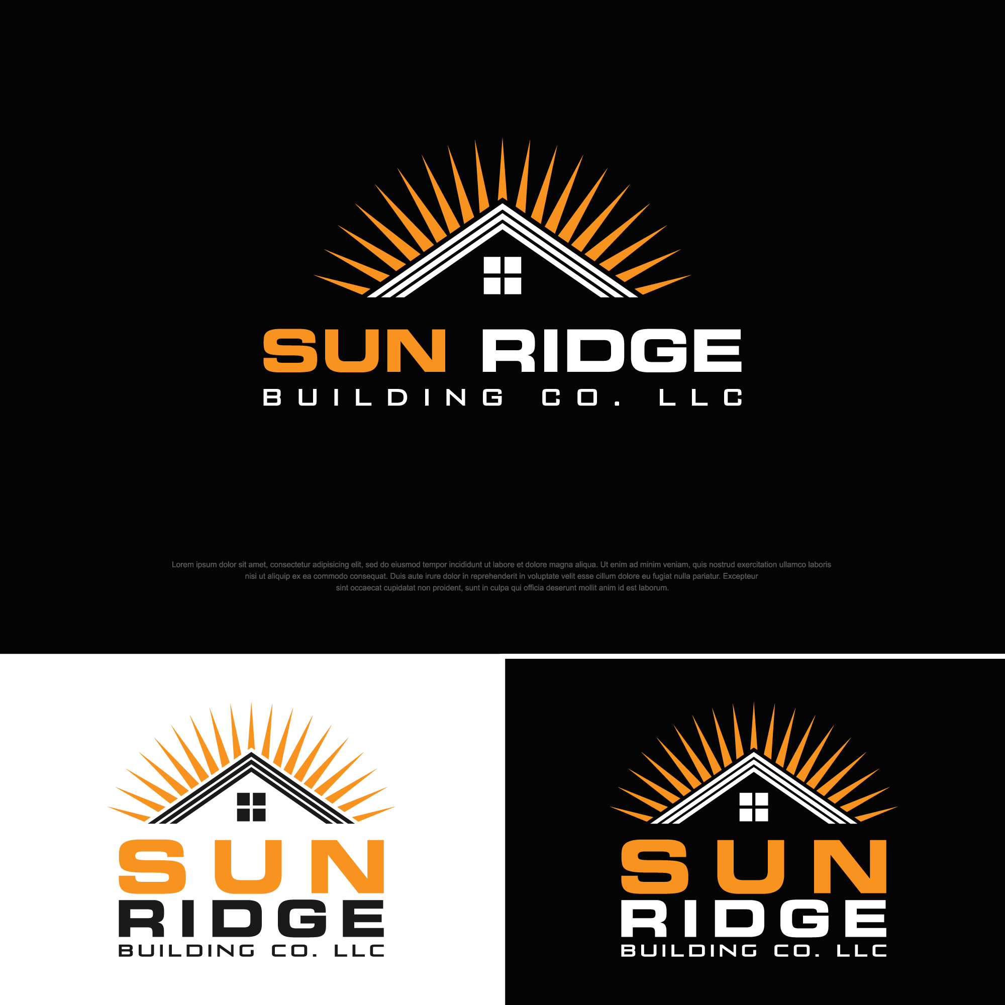 Logo Design for Sun Ridge Building Co. LLC - same as the examples by ...