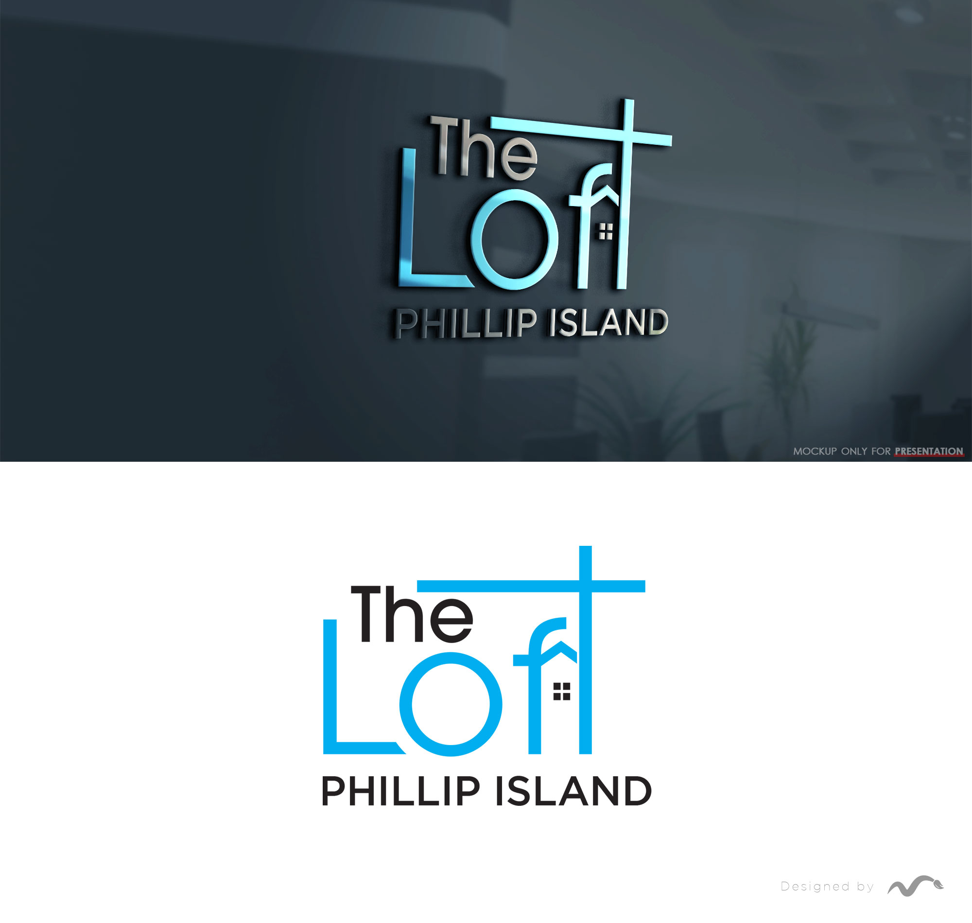 Logo Design for 'The Loft and 'Phillip Island' by Mono.co | Design ...