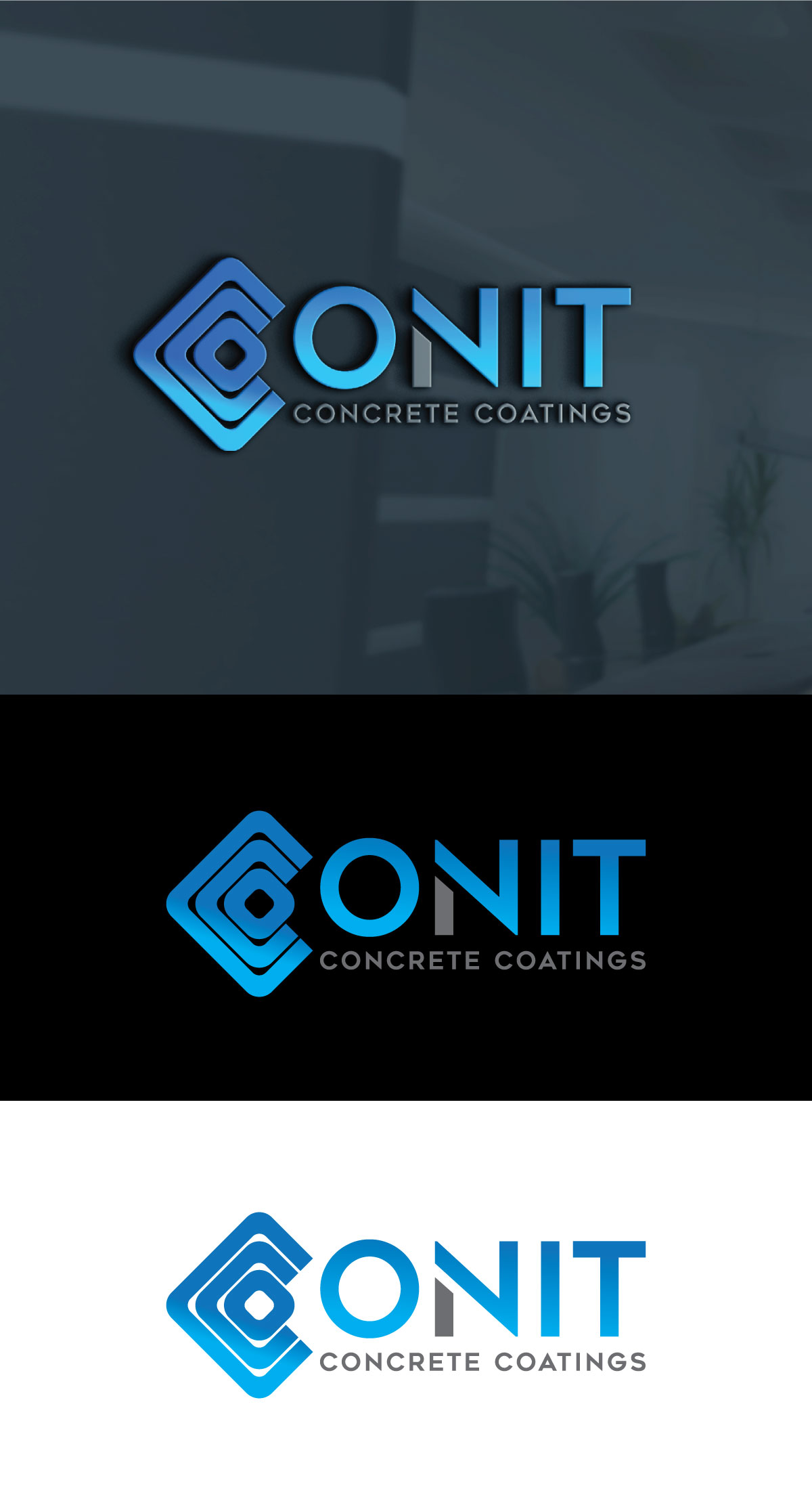 Logo Design for ONIT CONCRETE COATINGS by Palash0077 | Design #32285638