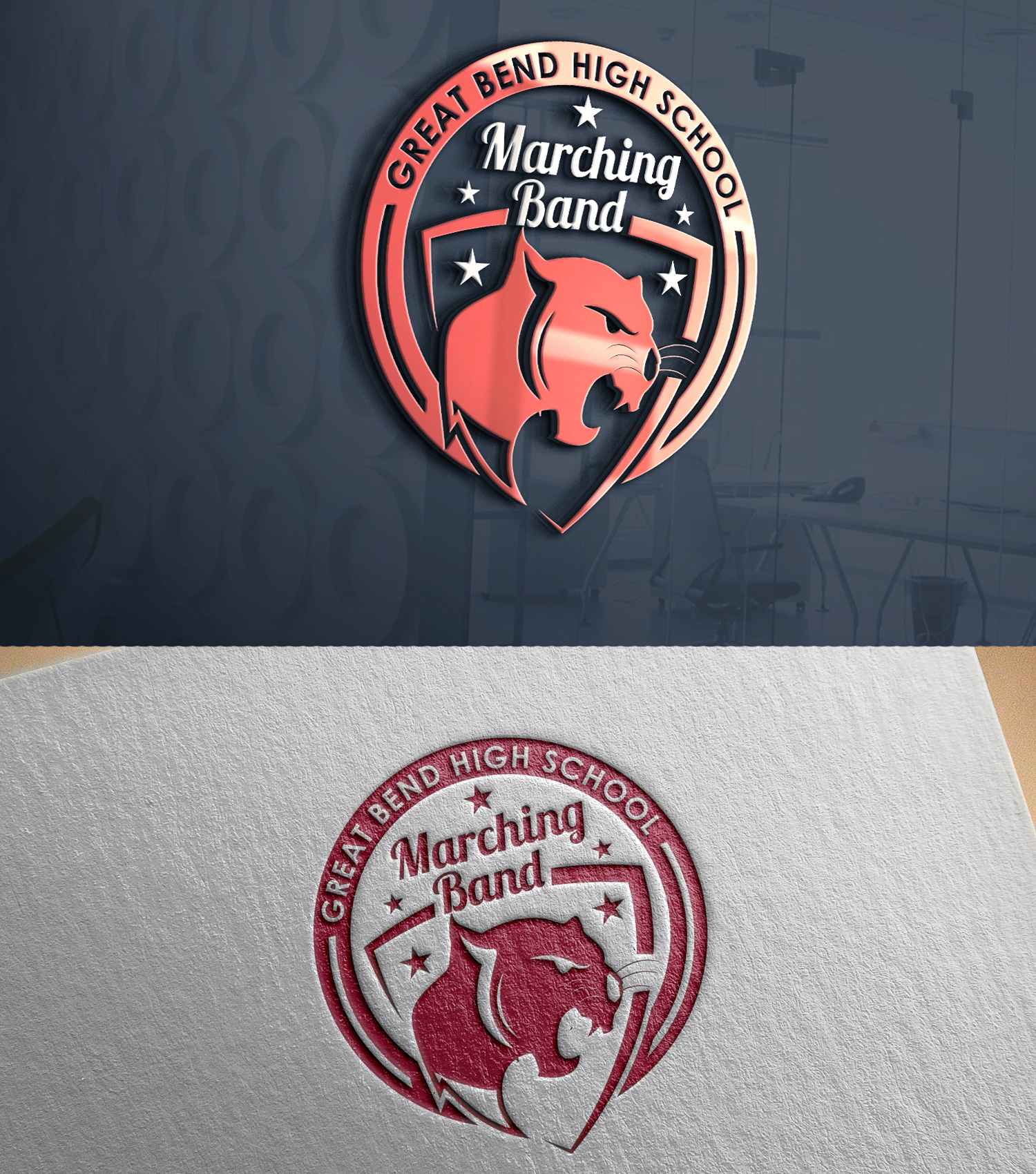 Bold, Modern, High school Logo Design for Great Bend High School ...