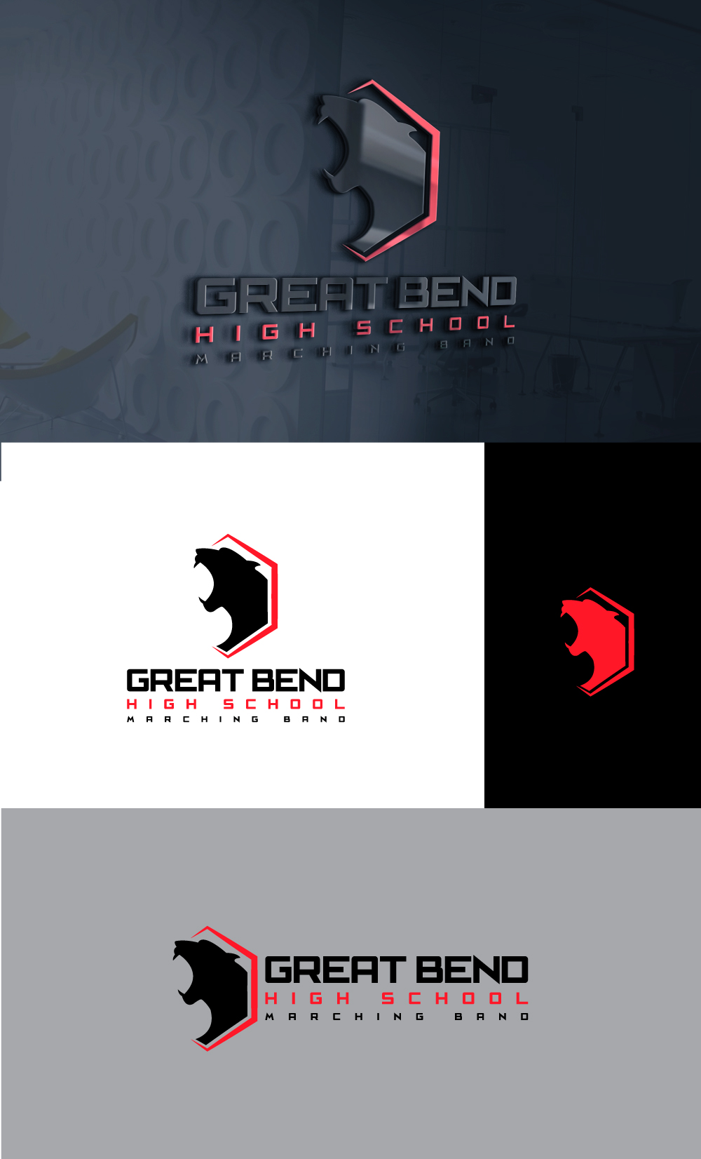 Bold, Modern, High school Logo Design for Great Bend High School ...